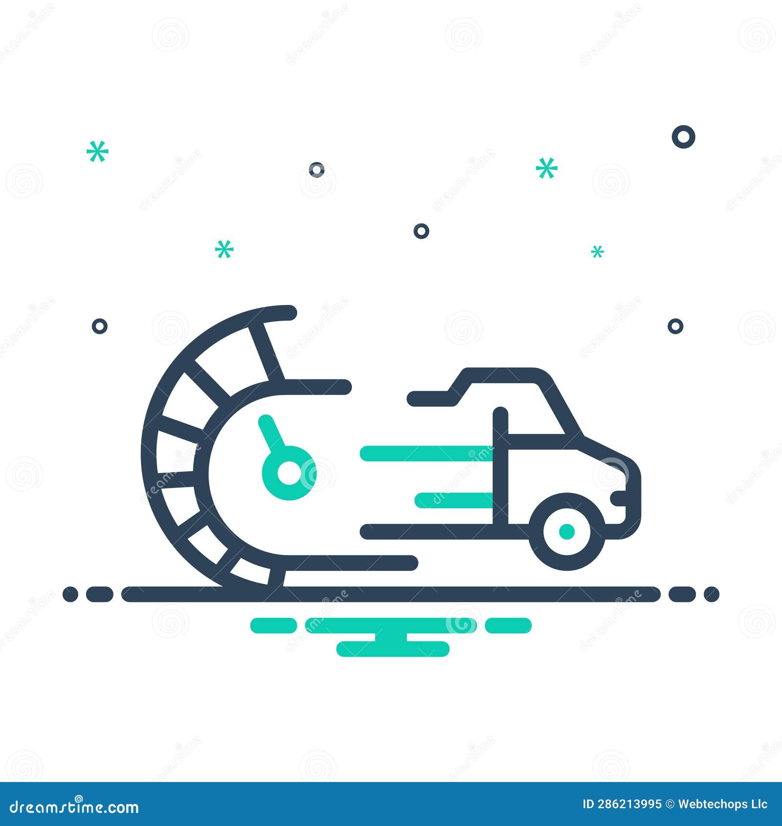 Mix Icon for Speeds, Motion and Delivery Stock Illustration ...
