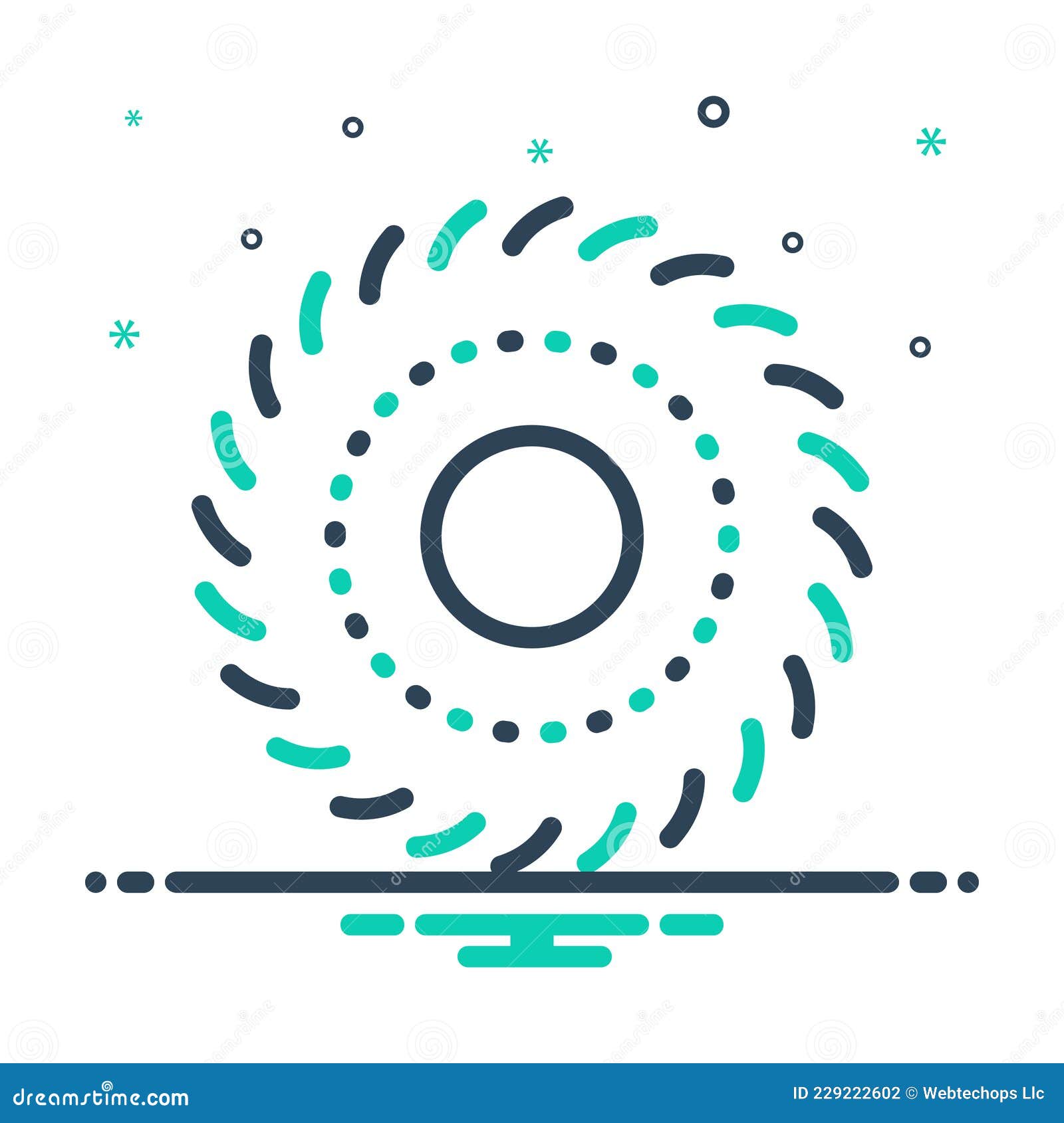 Spin, Motion And Optical Illusion. Vector Illustration Of Impossible ...