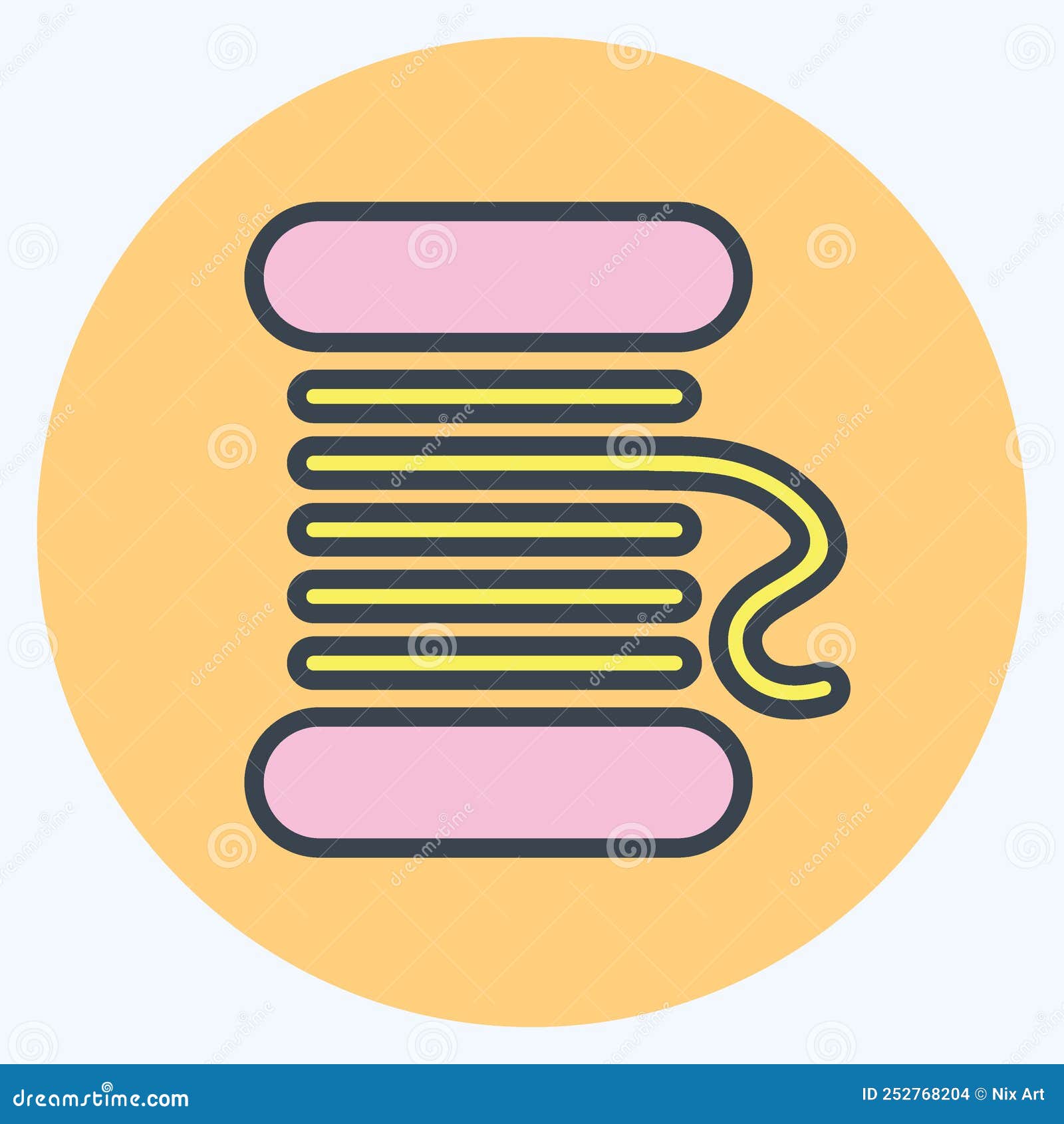 Icon Spool. Suitable for Education Symbol. Color Mate Style. Simple ...