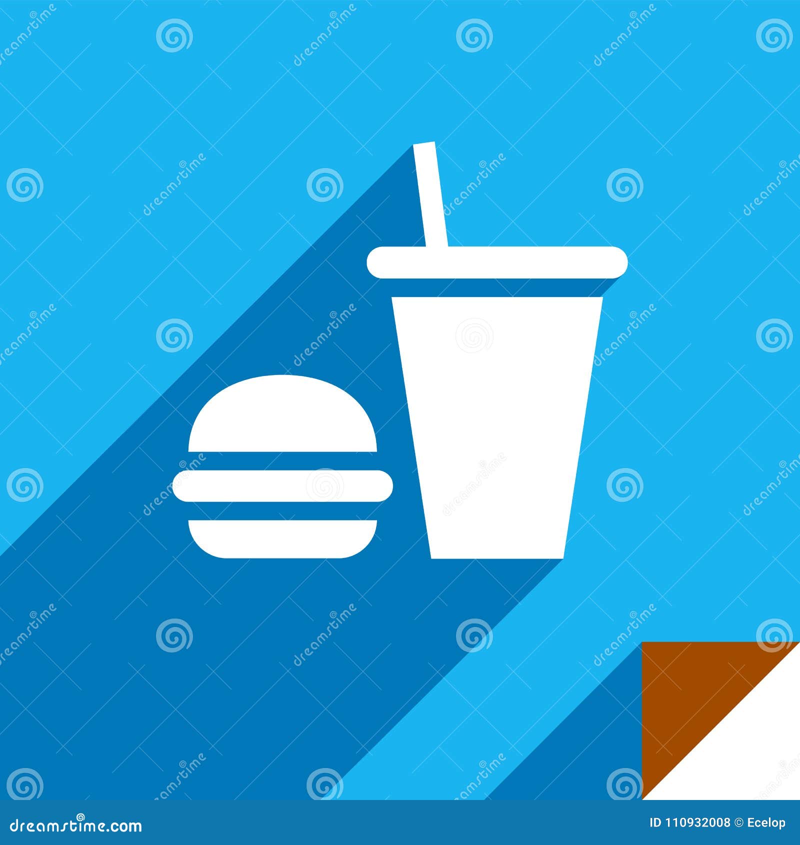 Icon on square sticker stock vector. Illustration of sign - 110932008