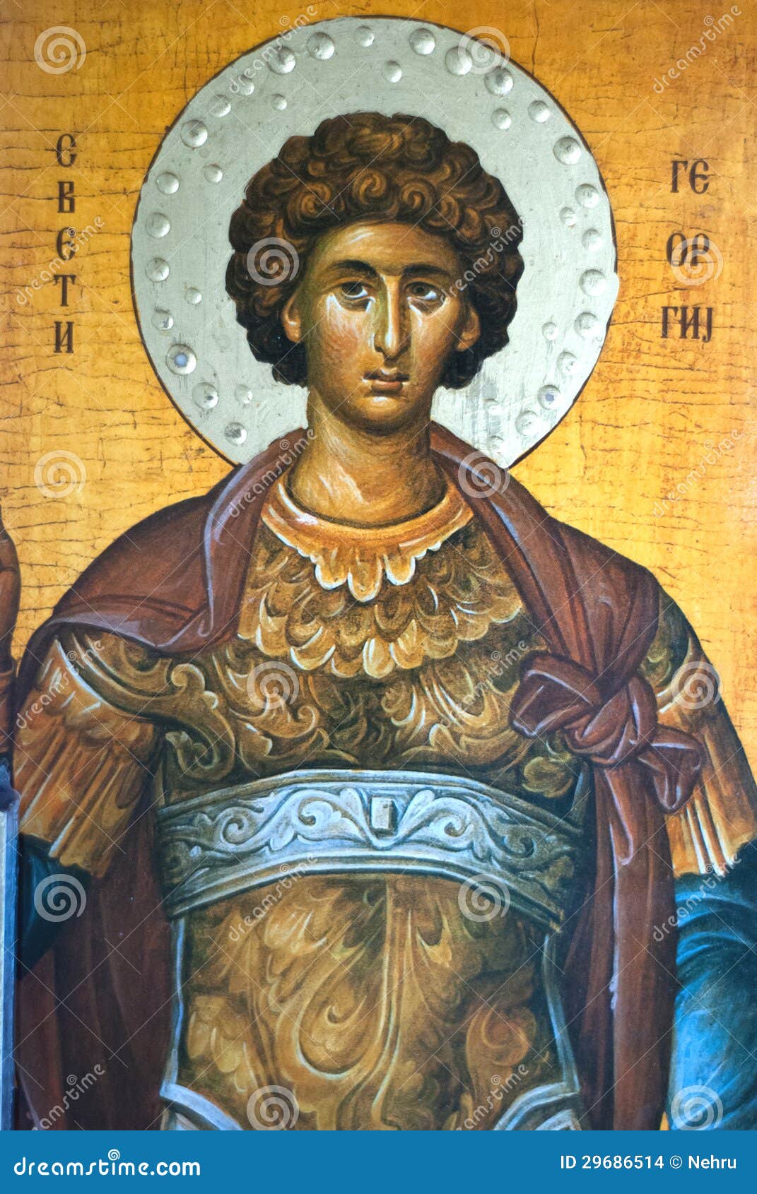 Icon of St.George stock photo. Image of antique, iconography - 29686514