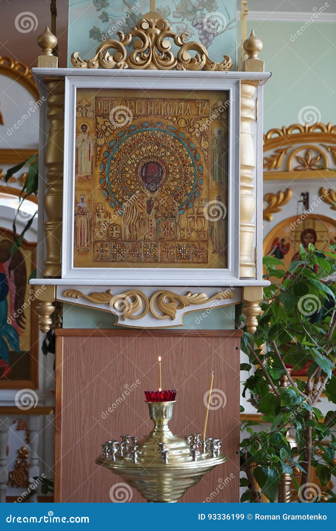 Icon of St. Nicholas the Wonderworker Editorial Stock Image - Image of ...