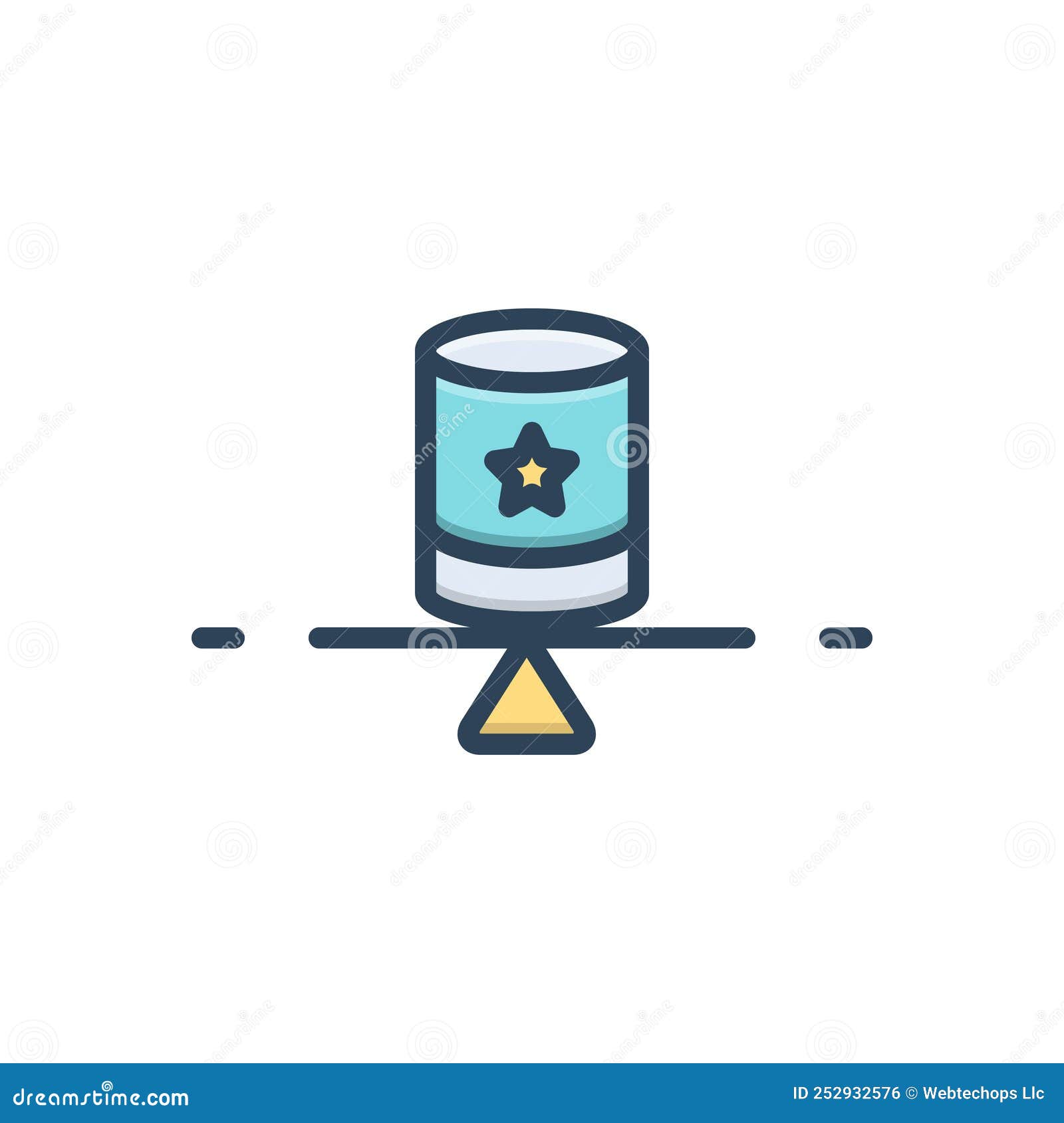 Color Illustration Icon for Stability, Fixture and Balance Stock Vector ...