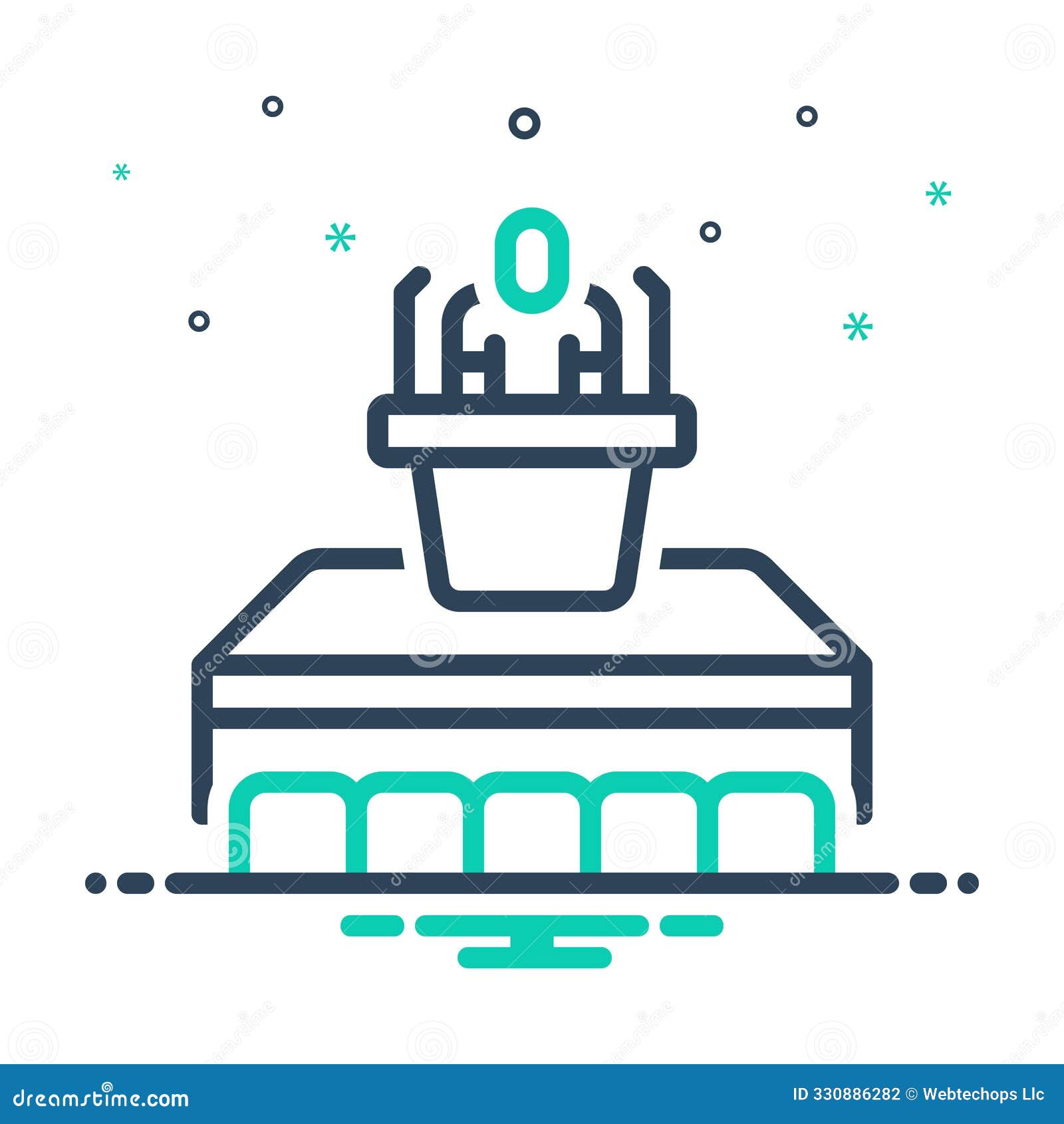 Mix Icon for Stage, Performance and Lecture Stock Illustration ...