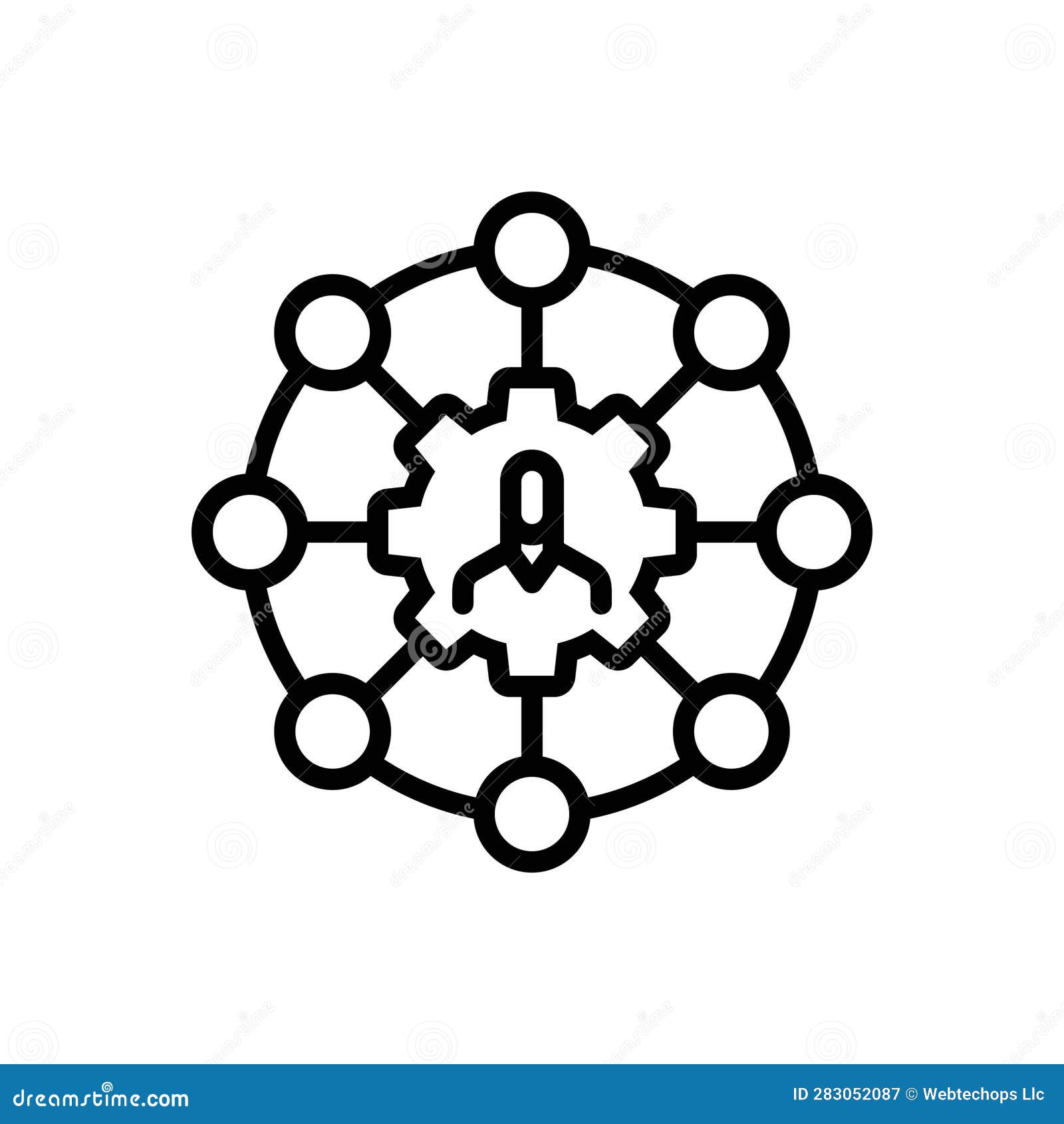 Black Line Icon for Stakeholders, Capitalist and Owners Stock Vector ...