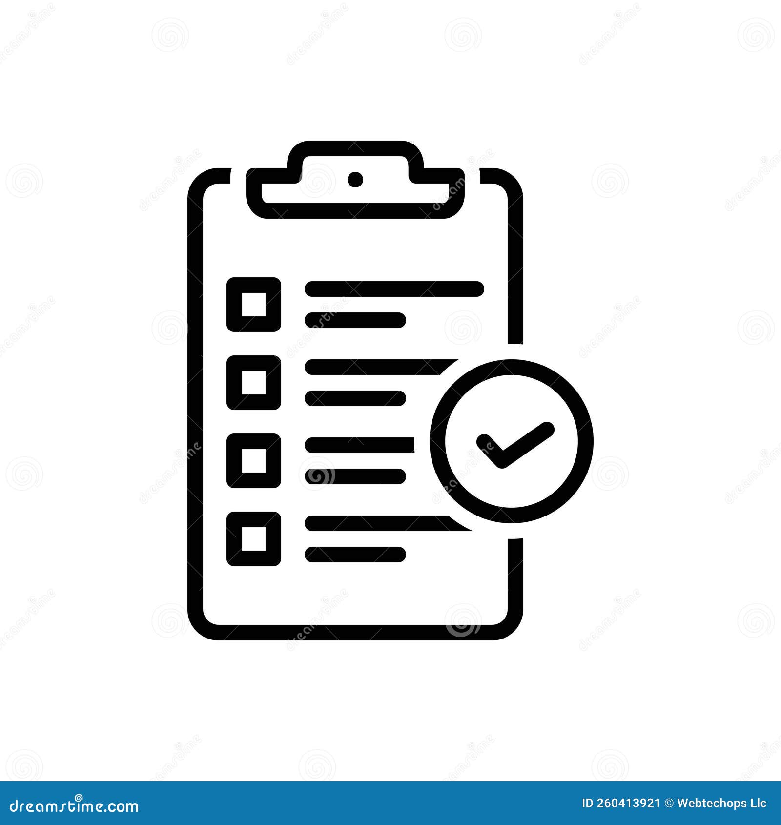 Black Line Icon for Standards, Procedure and Compliance Stock ...