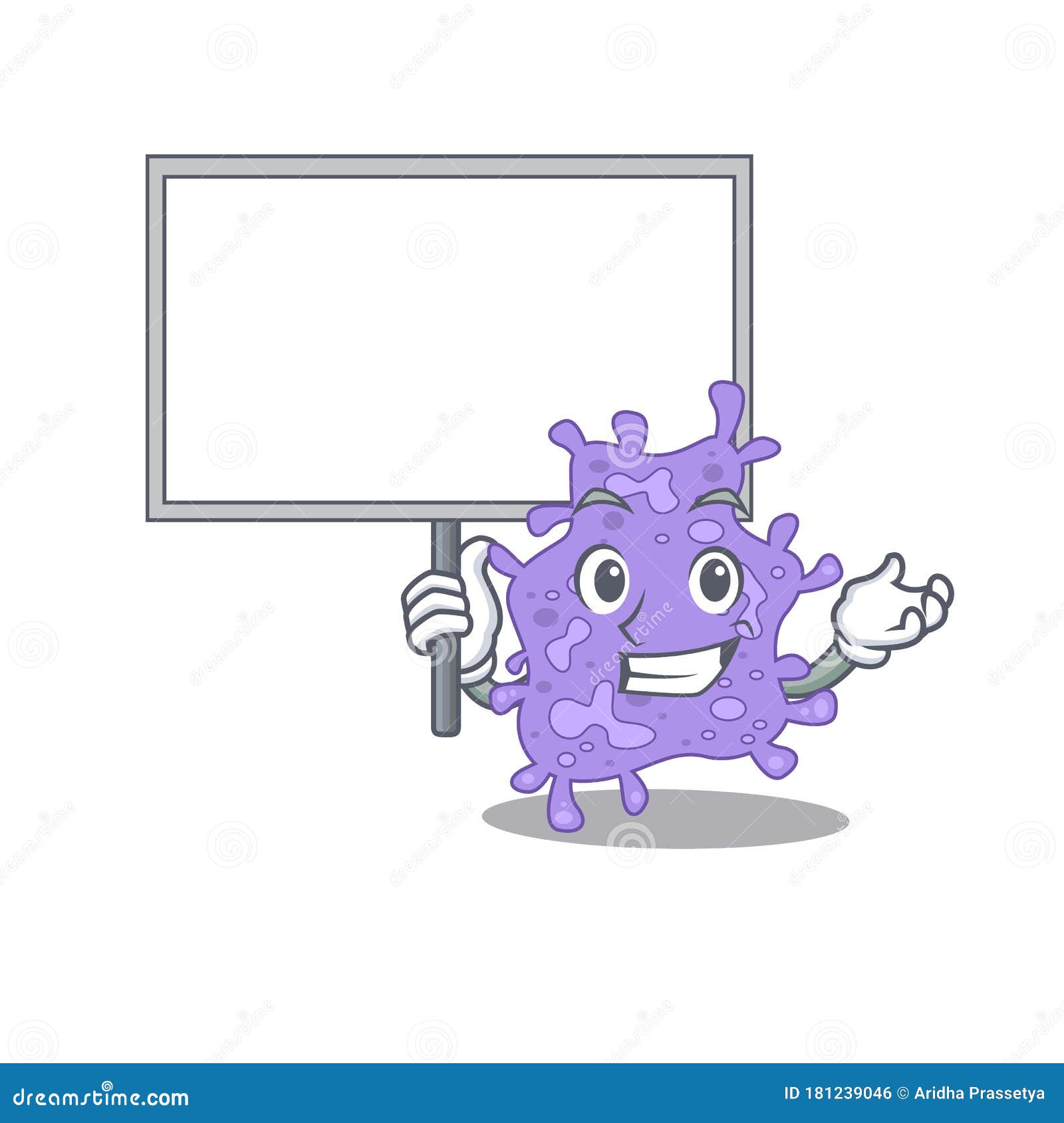 An Icon of Staphylococcus Aureus Mascot Design Style Bring a Board ...