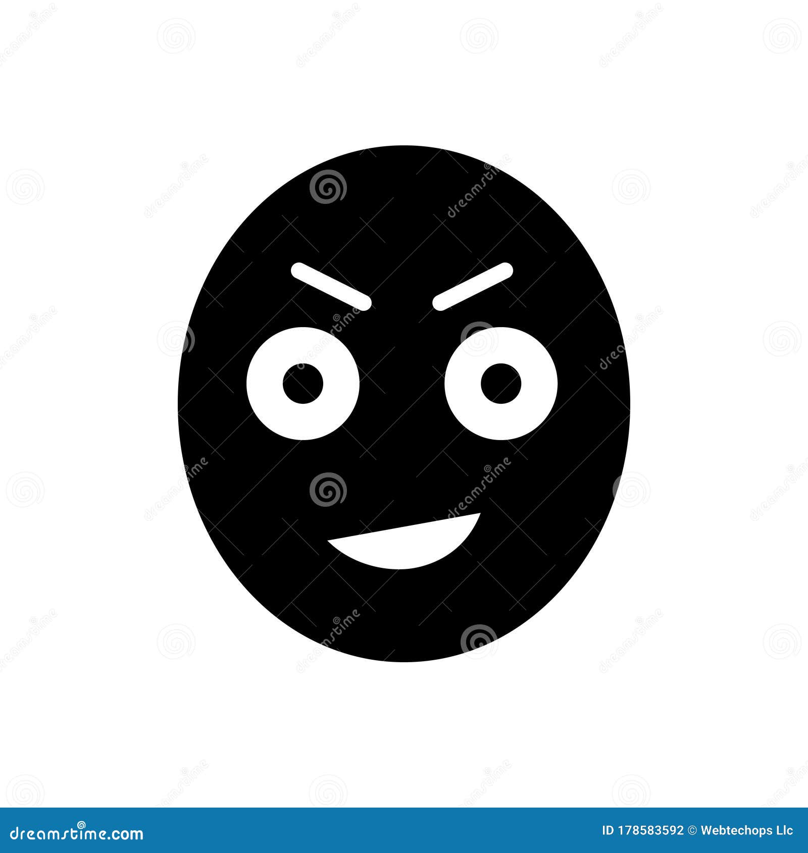 Black Solid Icon for Stare, Gaze and Look Stock Vector - Illustration ...