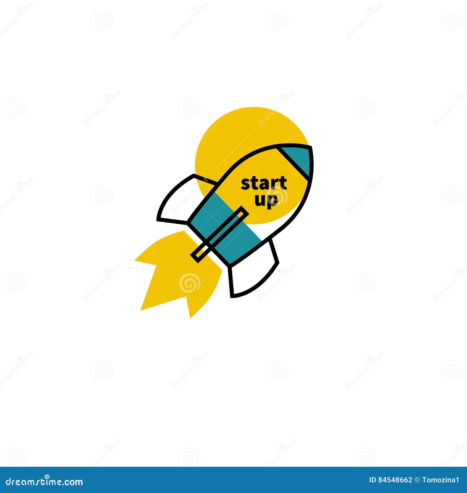 Icon start up stock vector. Illustration of management - 84548662