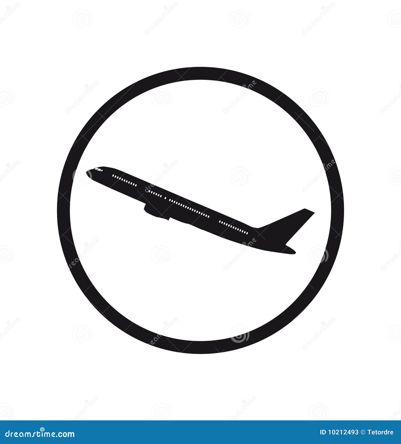 Icon of an Starting Airplane Stock Illustration - Illustration of ...