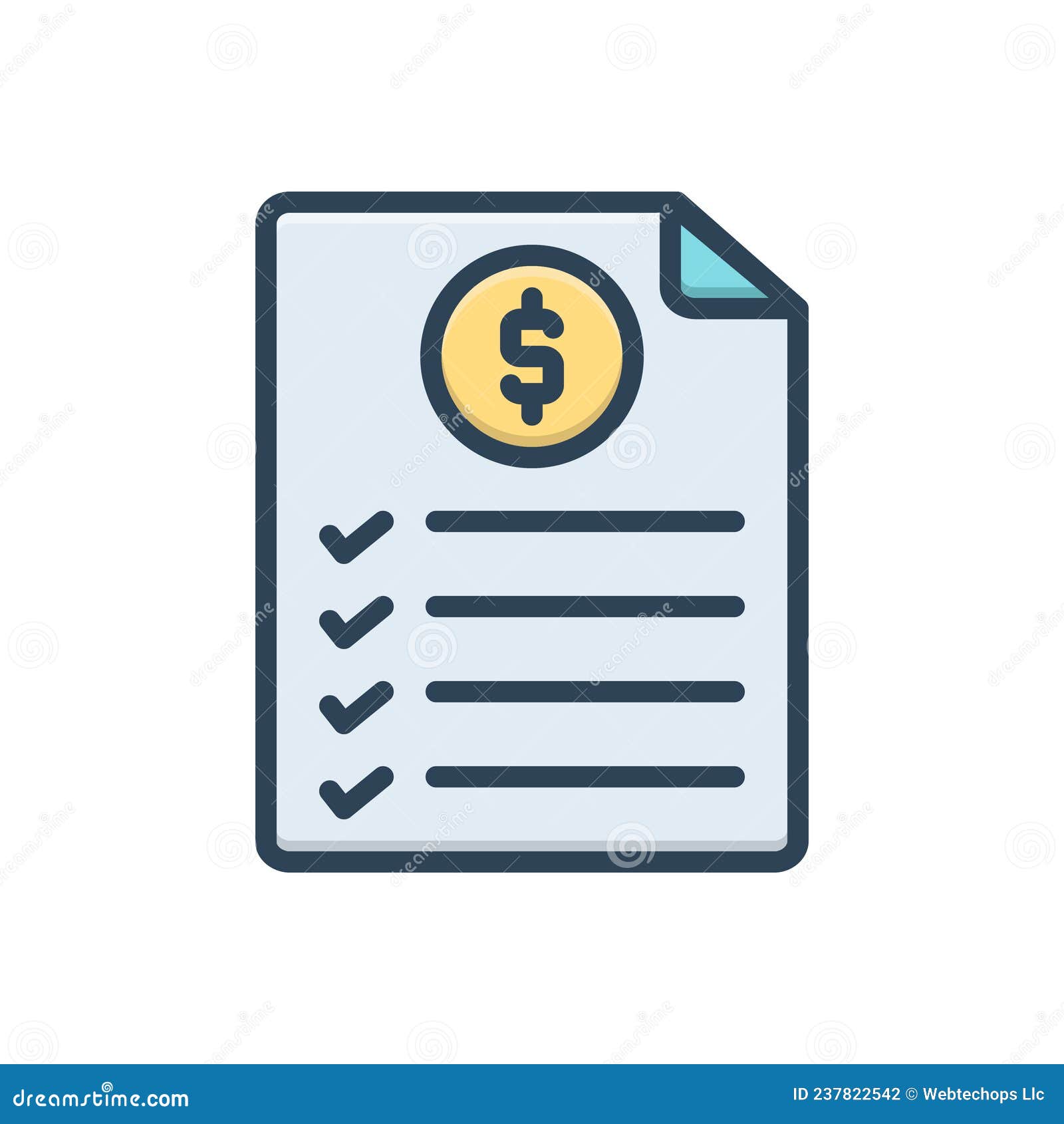 Color Illustration Icon for Statement, Declaration and Presentation ...