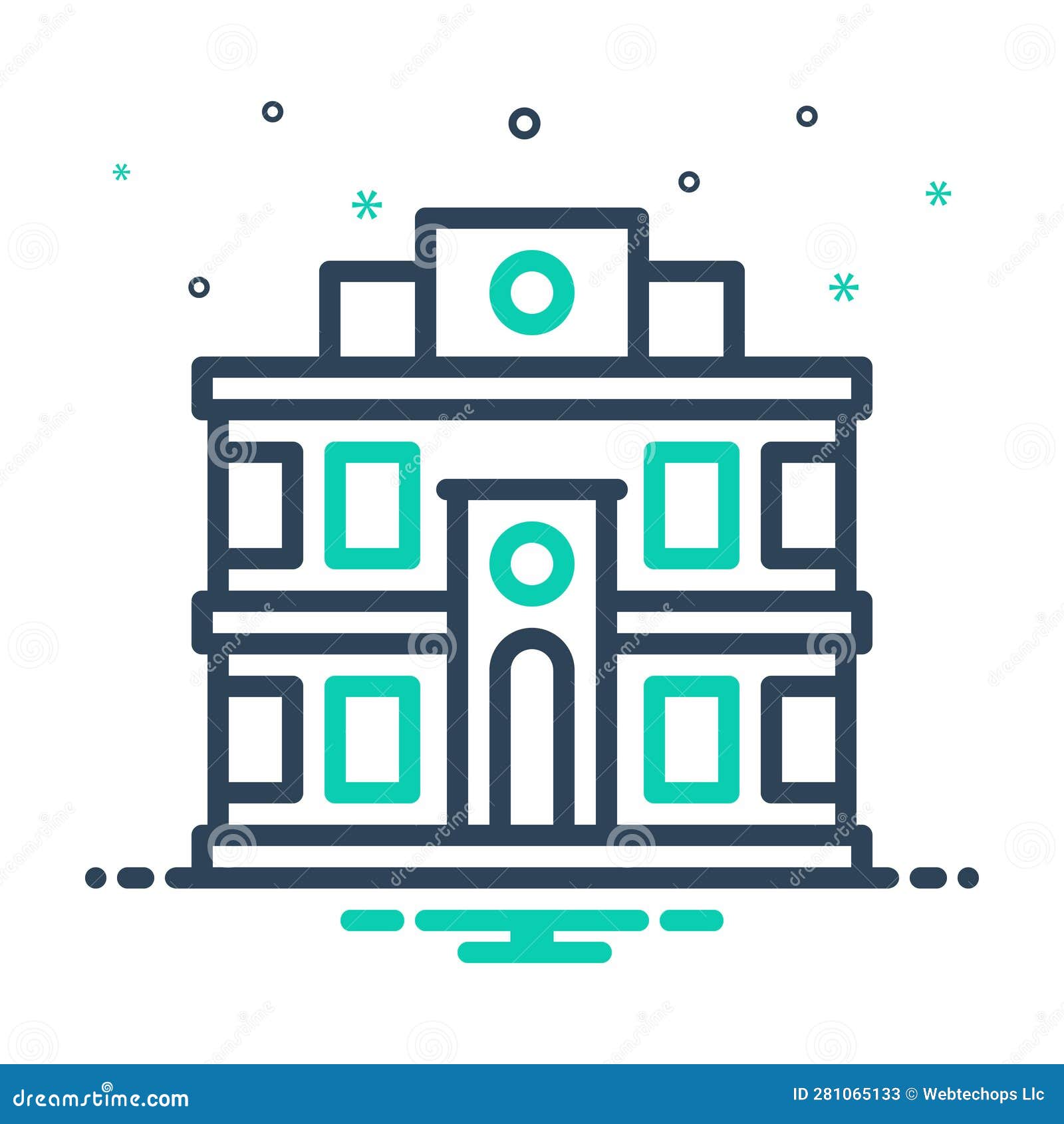 Mix Icon for Stations, Railway and Terminal Stock Vector - Illustration ...