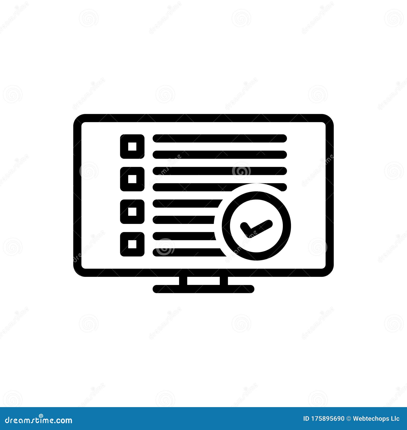 Black Line Icon for Status, Condition and Position Stock Vector ...