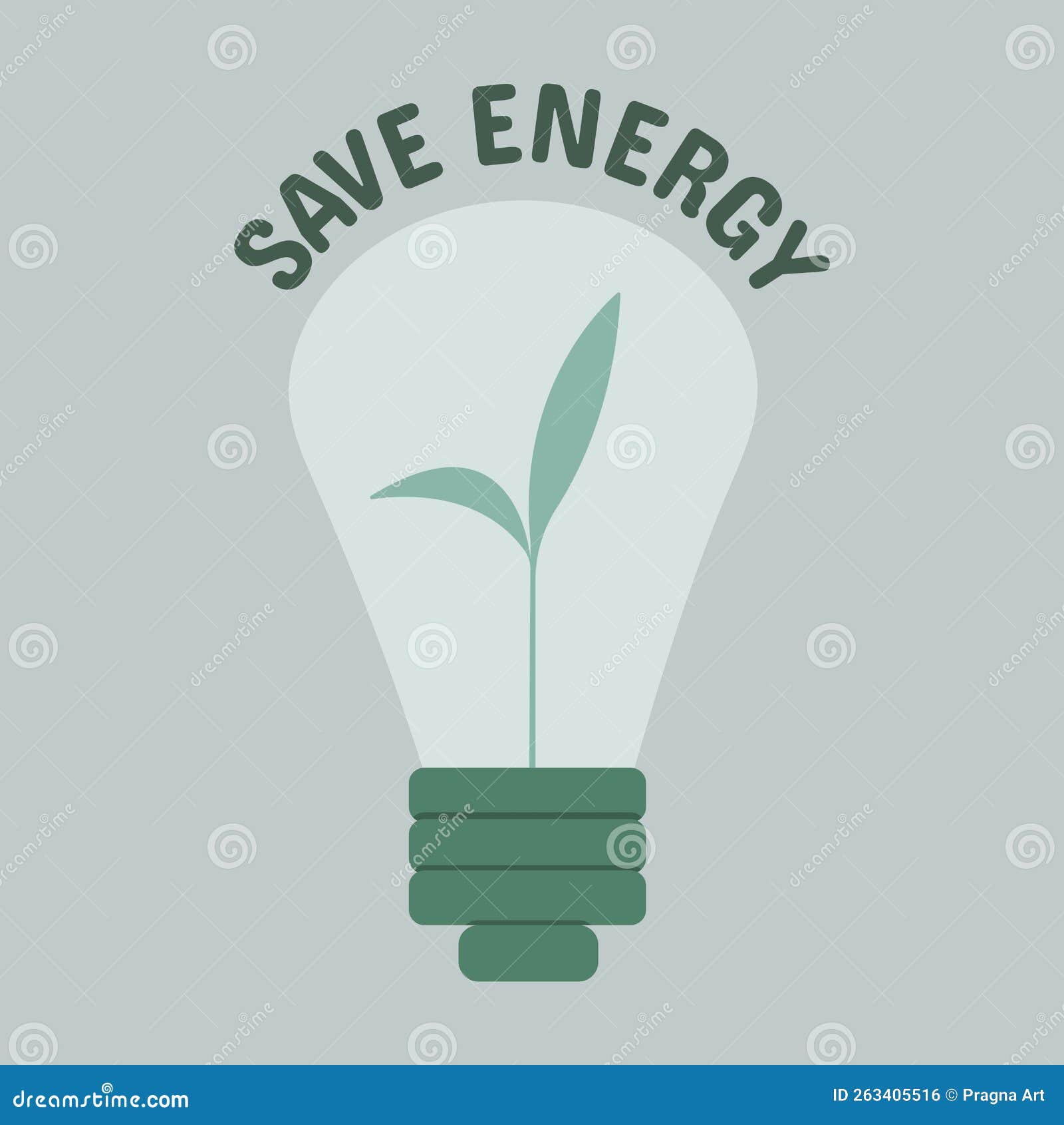 Icon, Sticker, Button on the Theme of Saving Energy with Bulb with ...