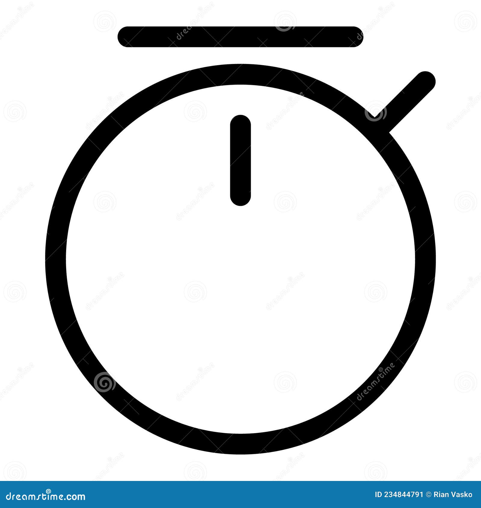 Stop Watch ( sample one ) stock vector. Illustration of file - 234844791