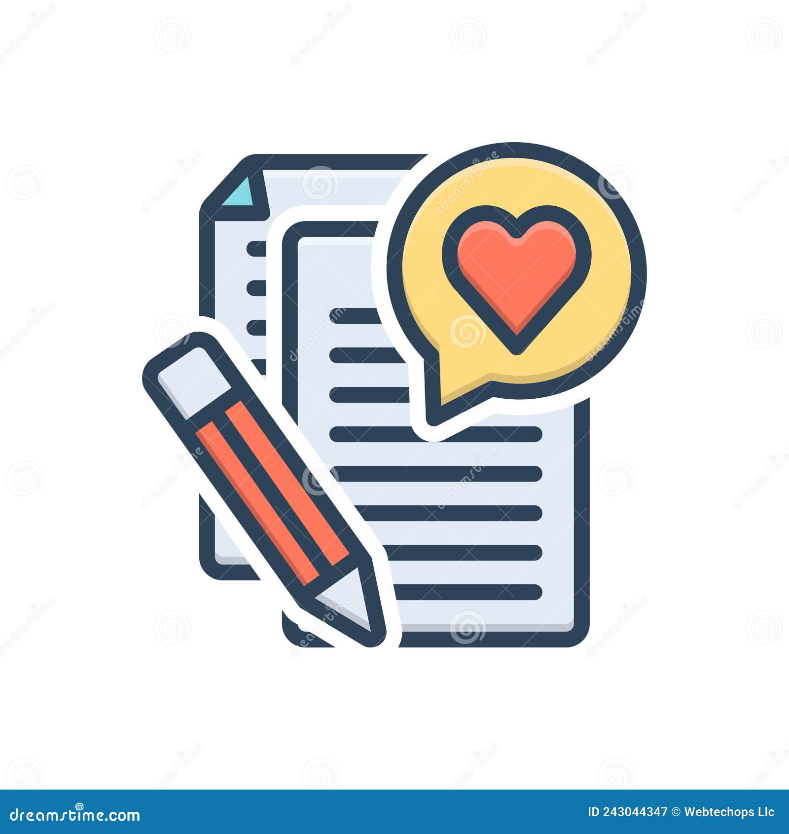 Color Illustration Icon for Story, Narrative and Saga Stock ...