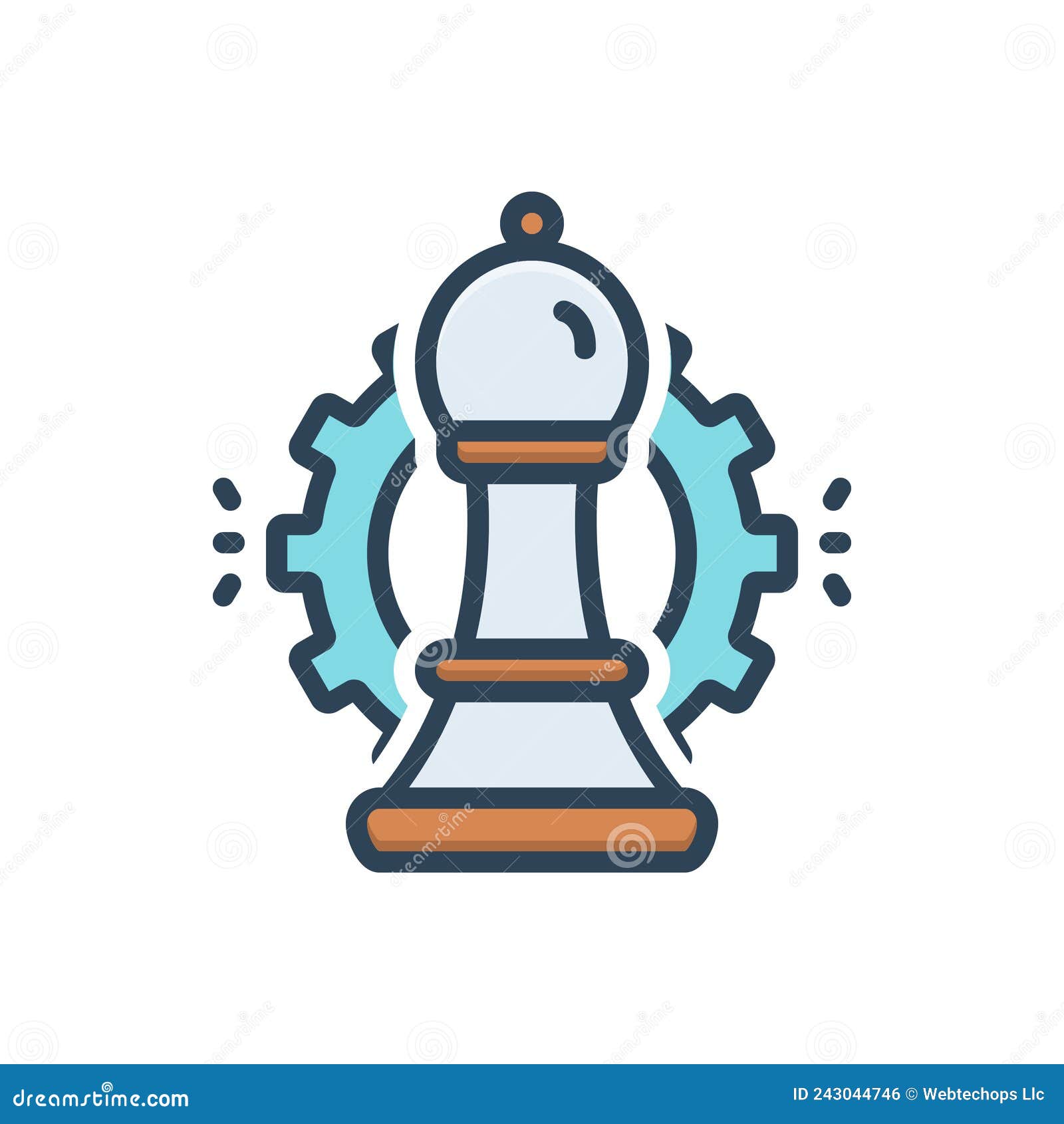 Color Illustration Icon for Strategic, Tactical and Strategical Stock ...
