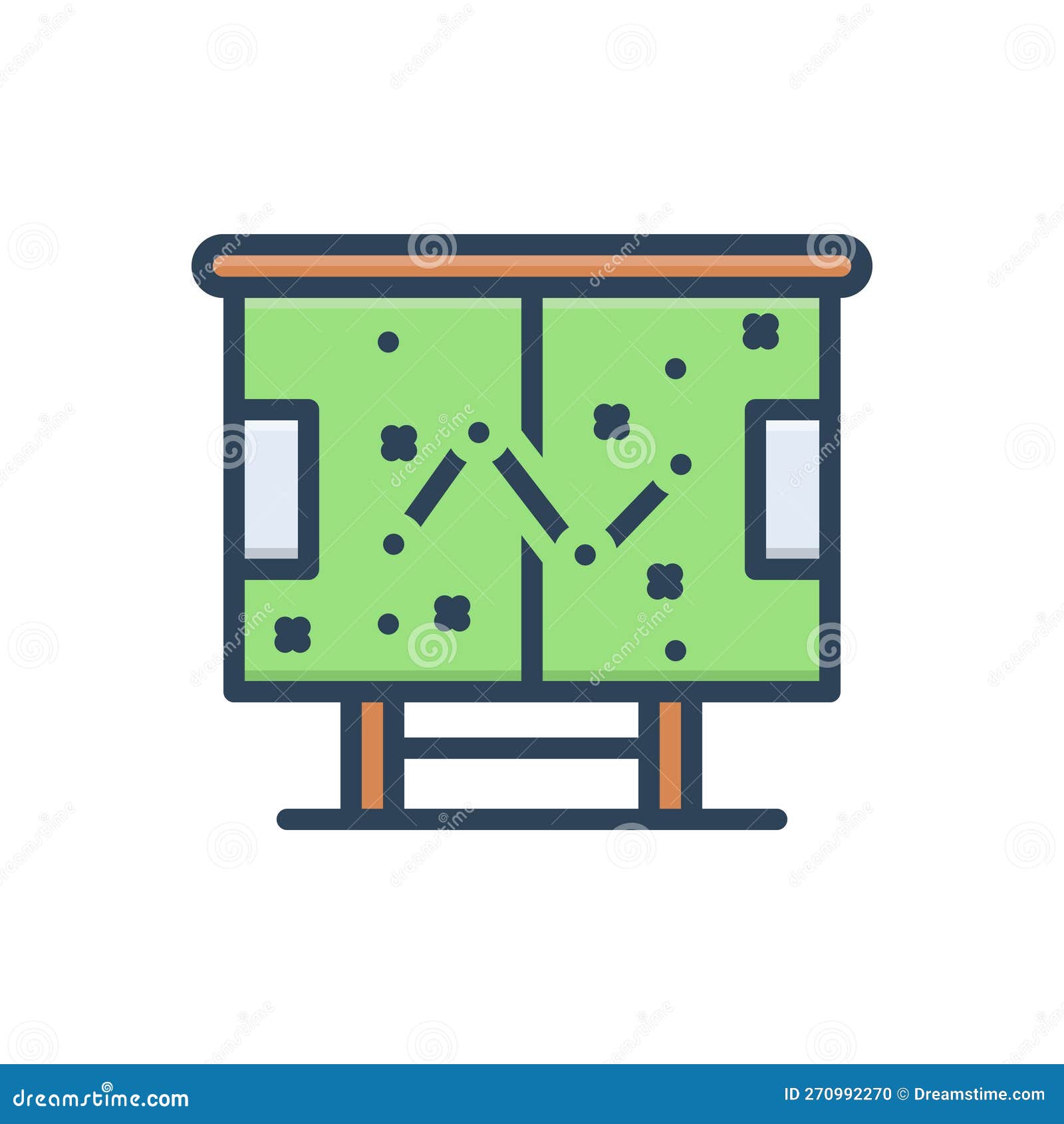 Color Illustration Icon for Strategy, Master Plan and Schedule Stock ...