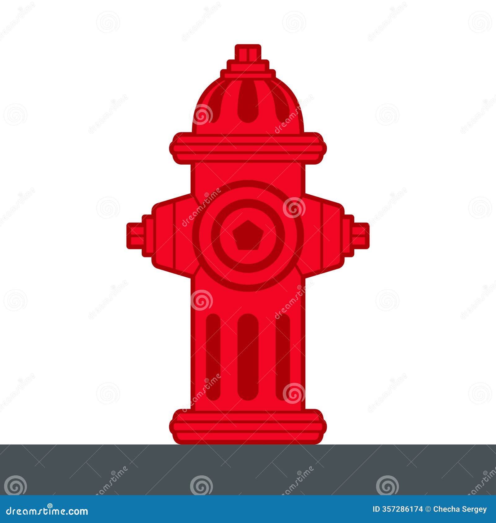 Icon Street Ground Fire Hydrant. Device for Extinguishing Fire. Stock ...