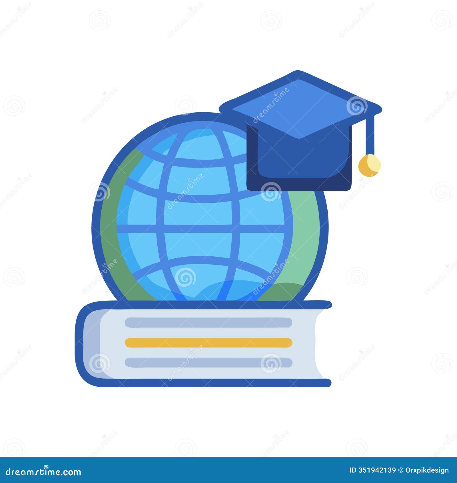 Icon for Student Study Abroad Opportunities Stock Vector - Illustration ...