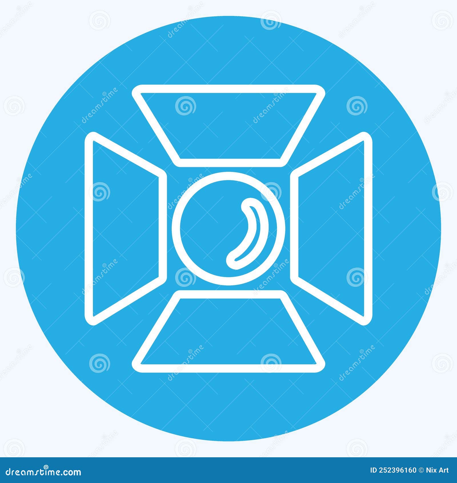 Icon Studio Light. Suitable for Art Symbol. Blue Eyes Style. Simple ...