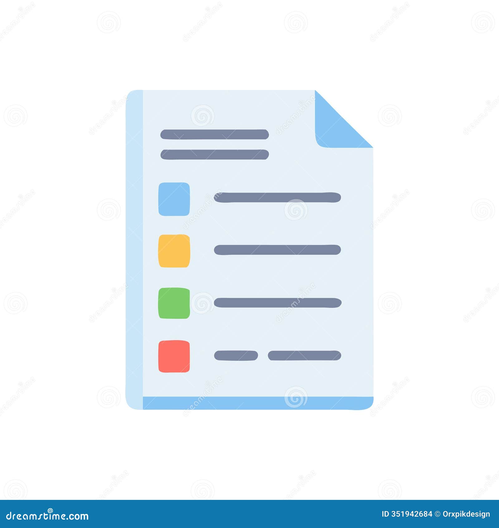 Icon for Study Worksheets and Exercises Stock Vector - Illustration of ...