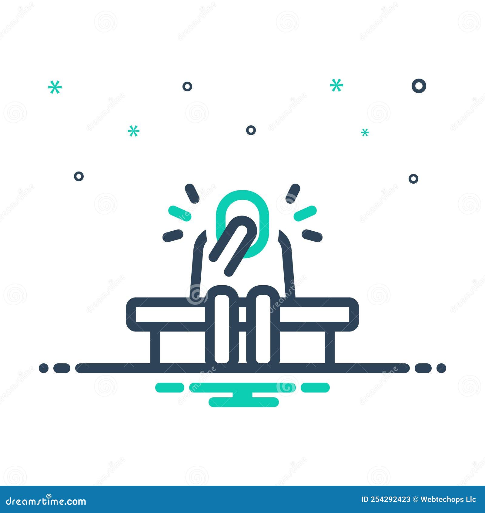 Mix Icon for Suffering, Anguish and Pain Stock Illustration ...