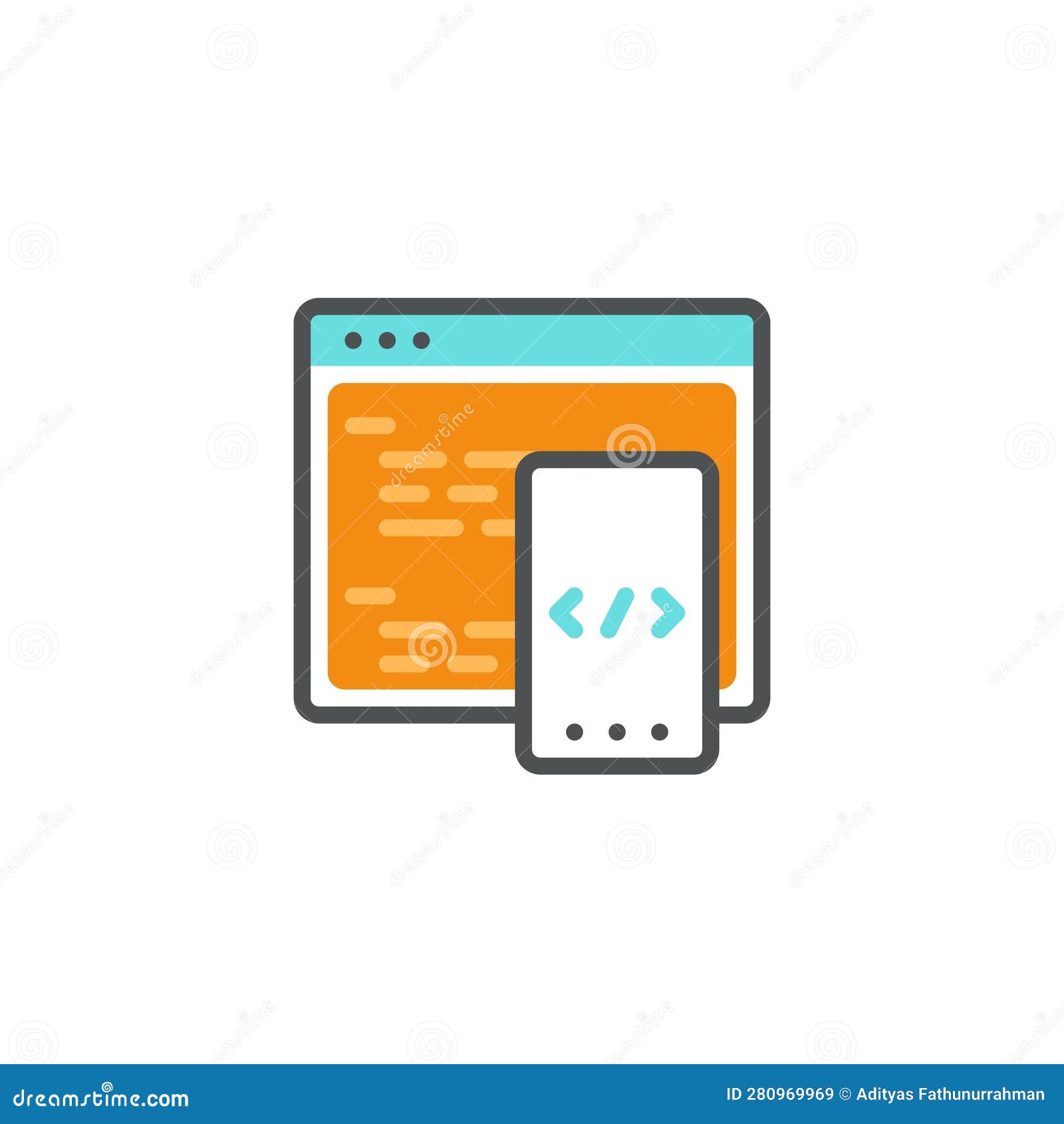 Code Mobile Research: Cloud Server Databases for Mobile Development Stock Vector - Illustration ...