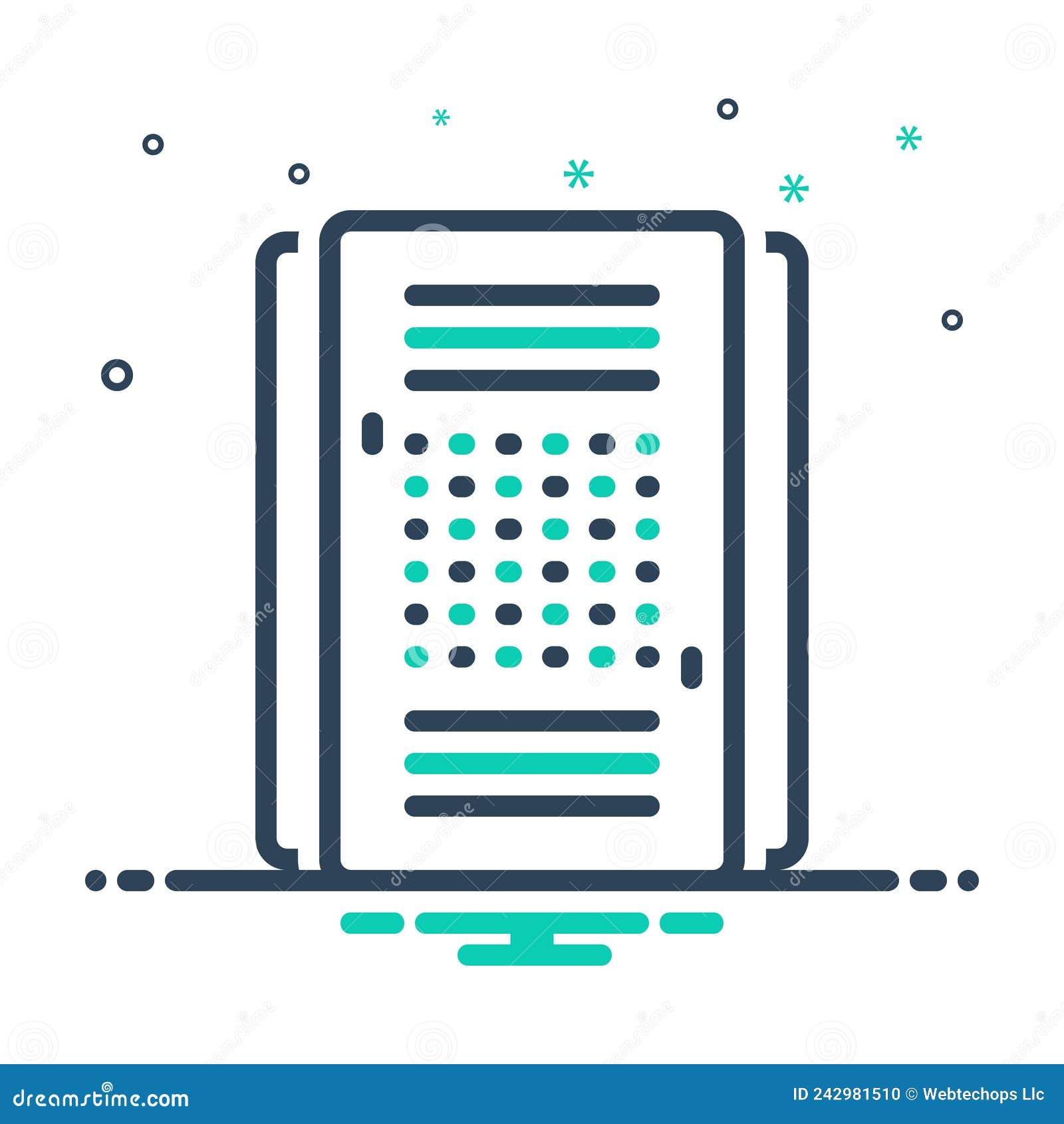 Mix Icon for Summaries, Summary and Note Stock Vector - Illustration of ...