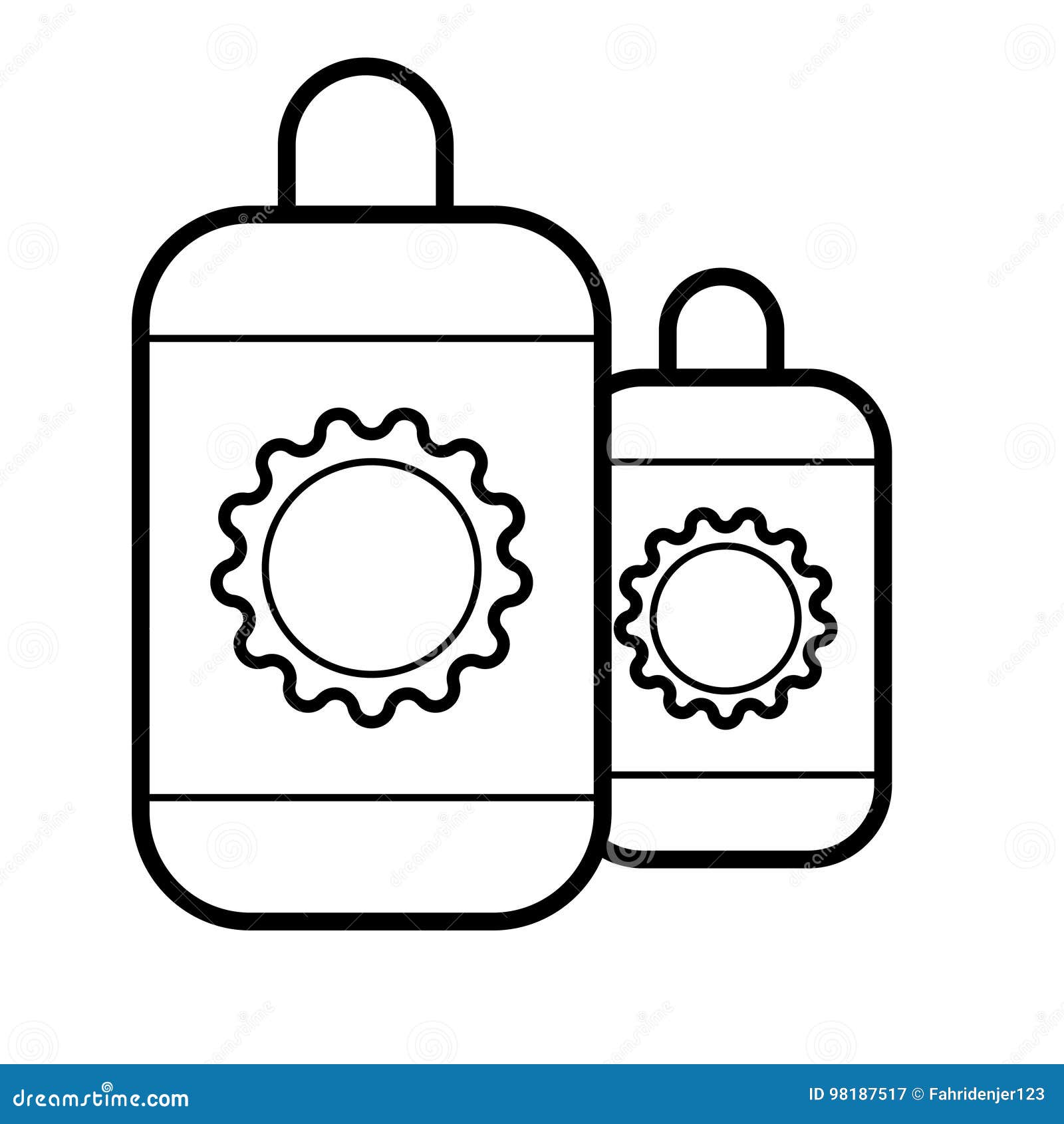 Icon of summer tools stock illustration. Illustration of summer - 98187517