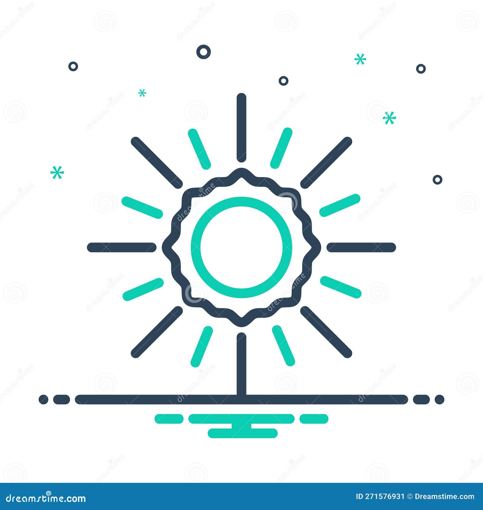 Mix Icon for Sun, Phoebus and Daystar Stock Vector - Illustration of ...