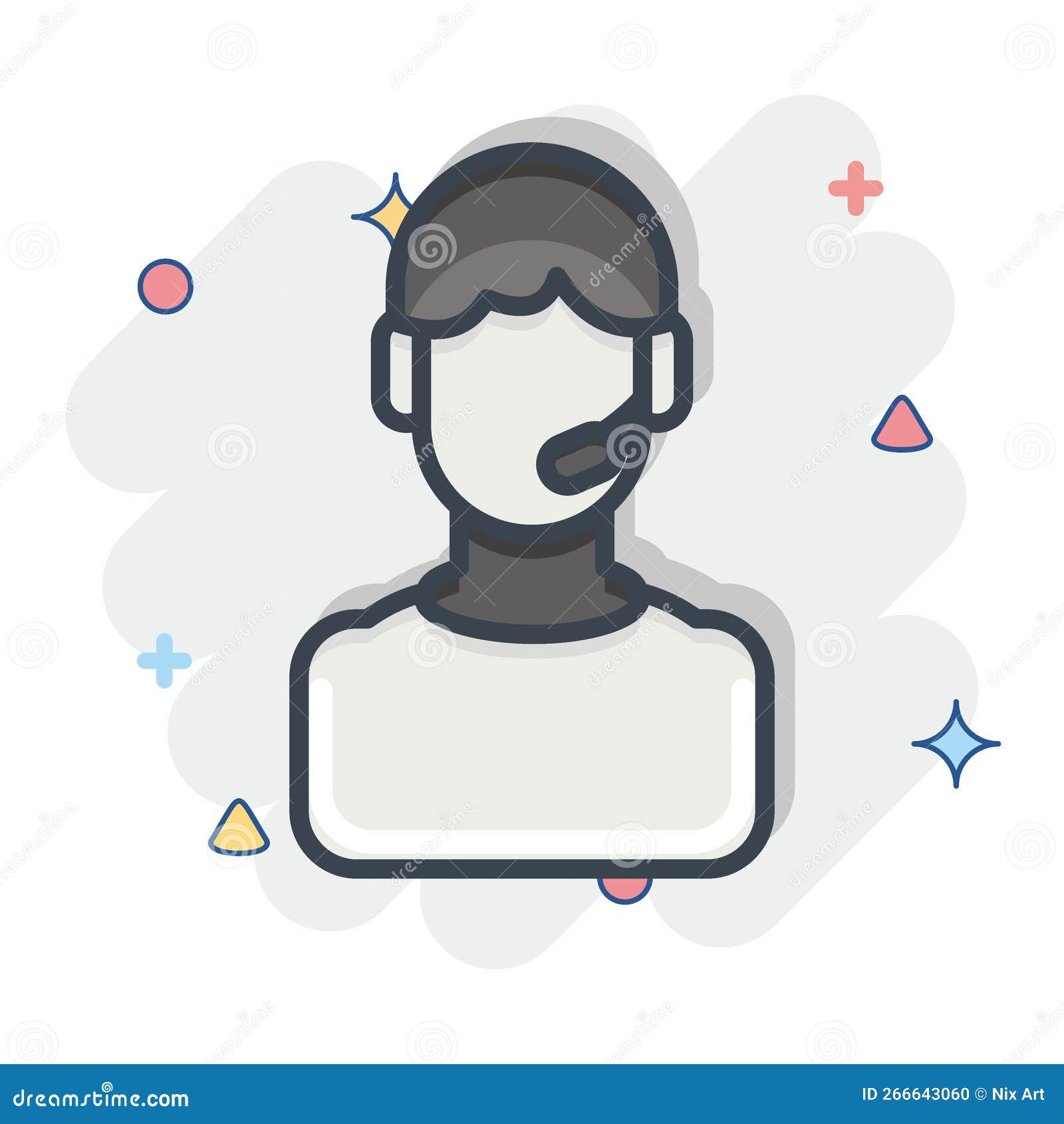 Icon Support. Related To Volunteering Symbol. Comic Style. Help and ...