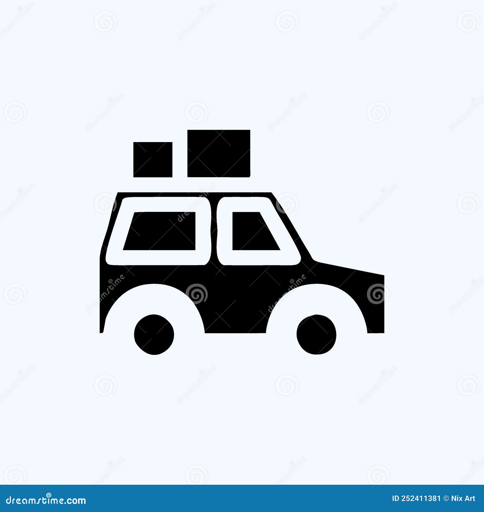 Icon Suv. Suitable for Education Symbol. Glyph Style. Simple Design ...