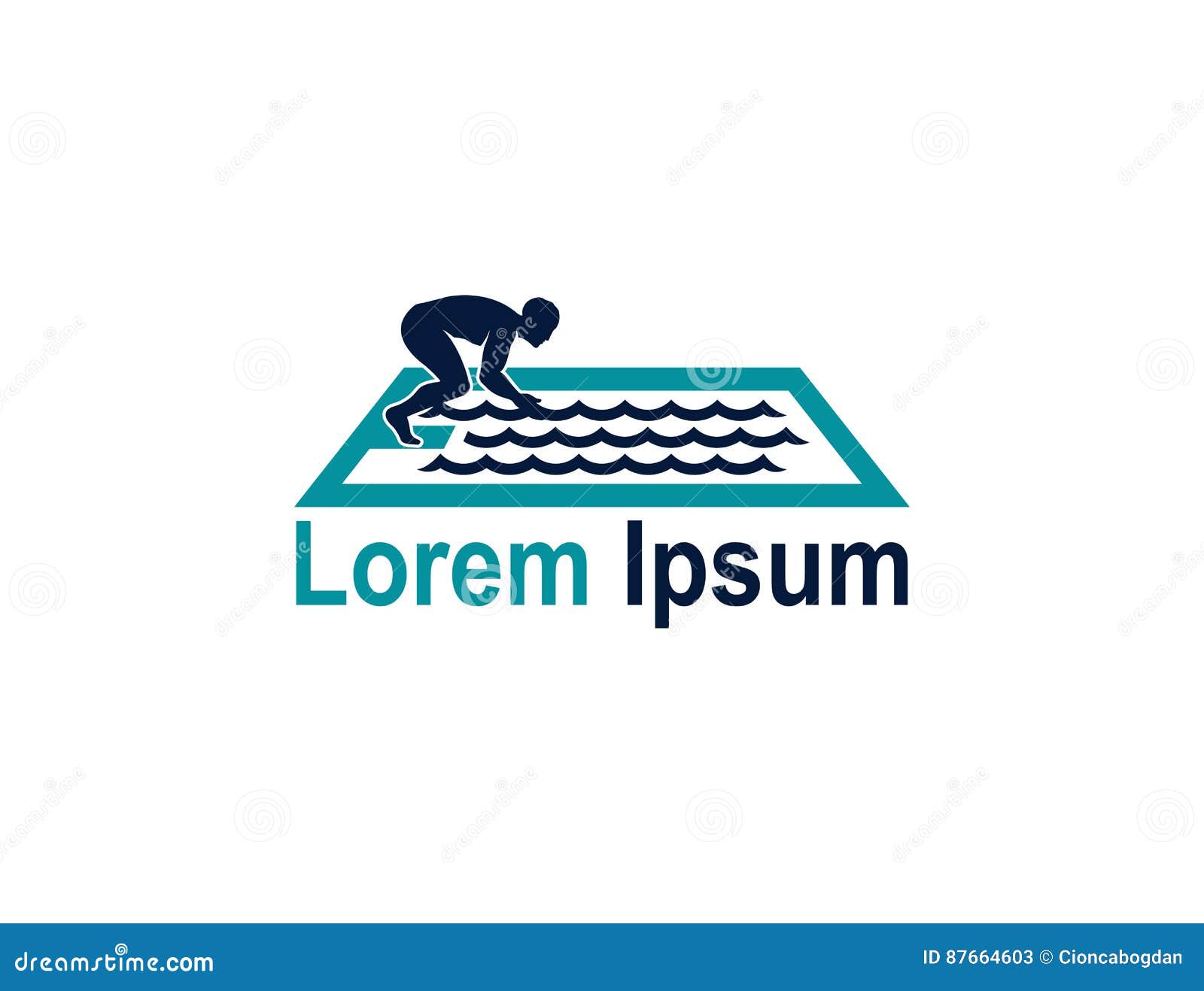 Icon for Swimming Teams and Olympic Pool Sport Stock Vector ...