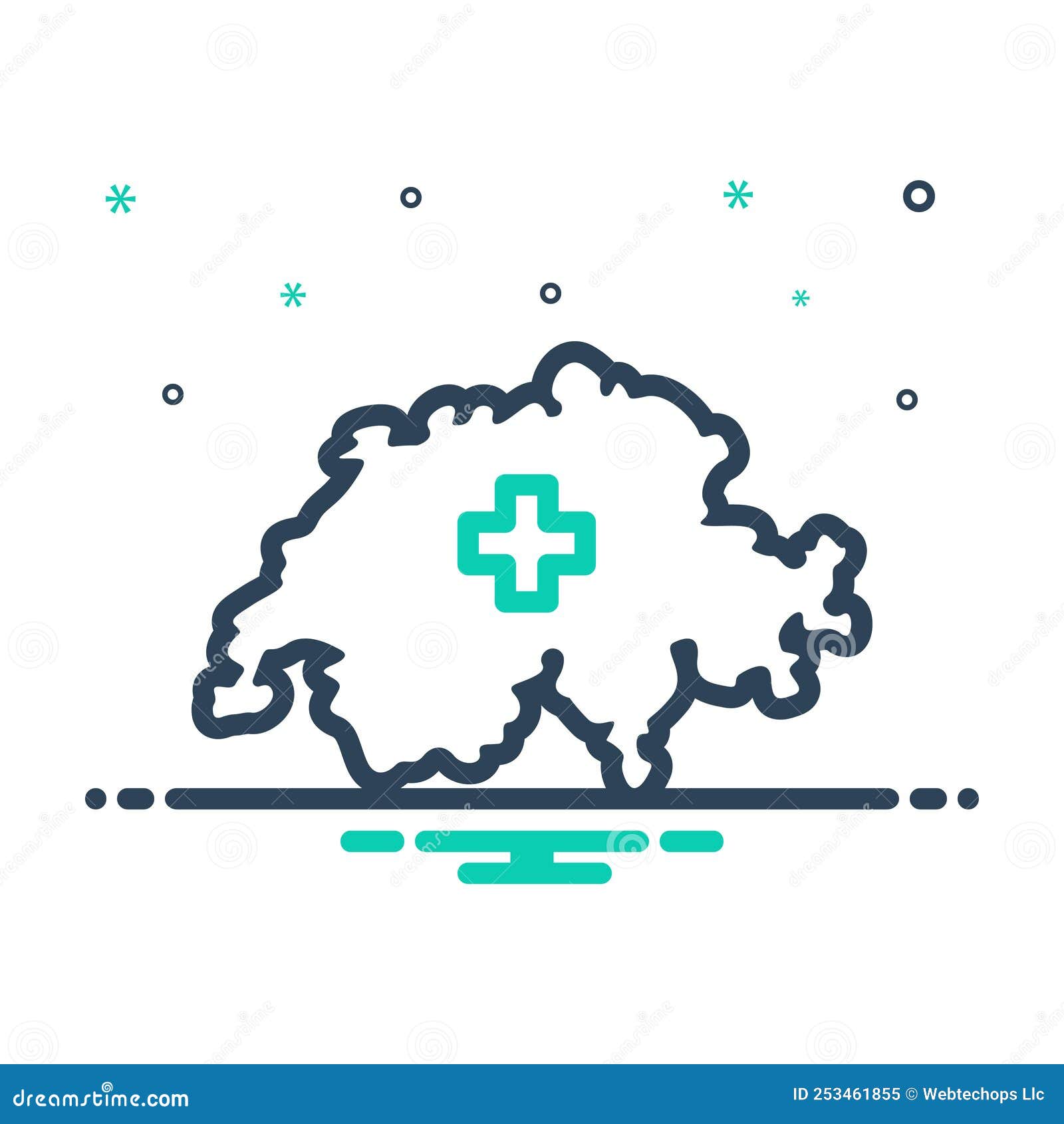 Mix Icon for Swiss, Switzerland and Map Stock Illustration ...