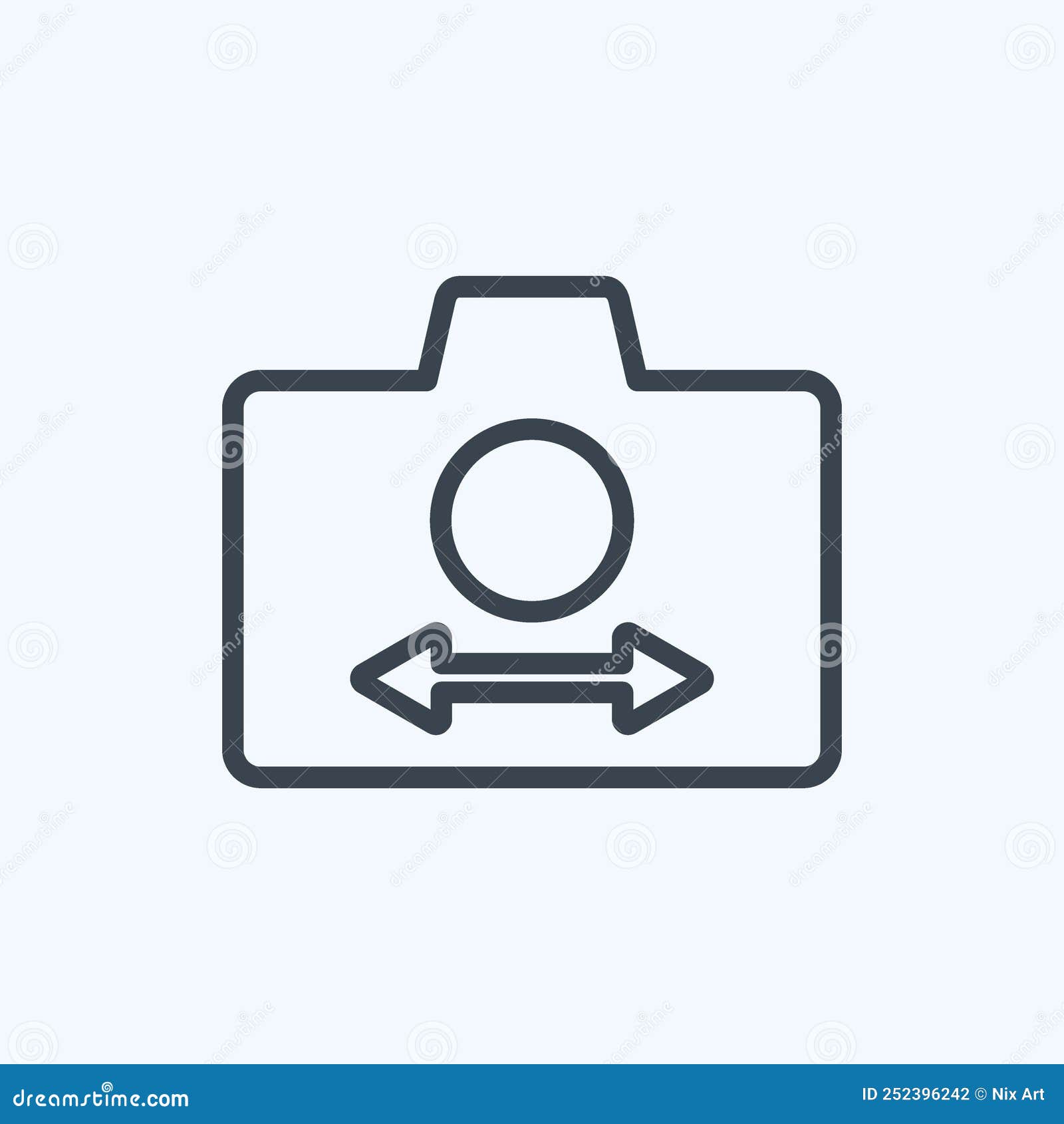 Icon Switch Camera. Suitable for Photo Editing Symbol. Line Style ...