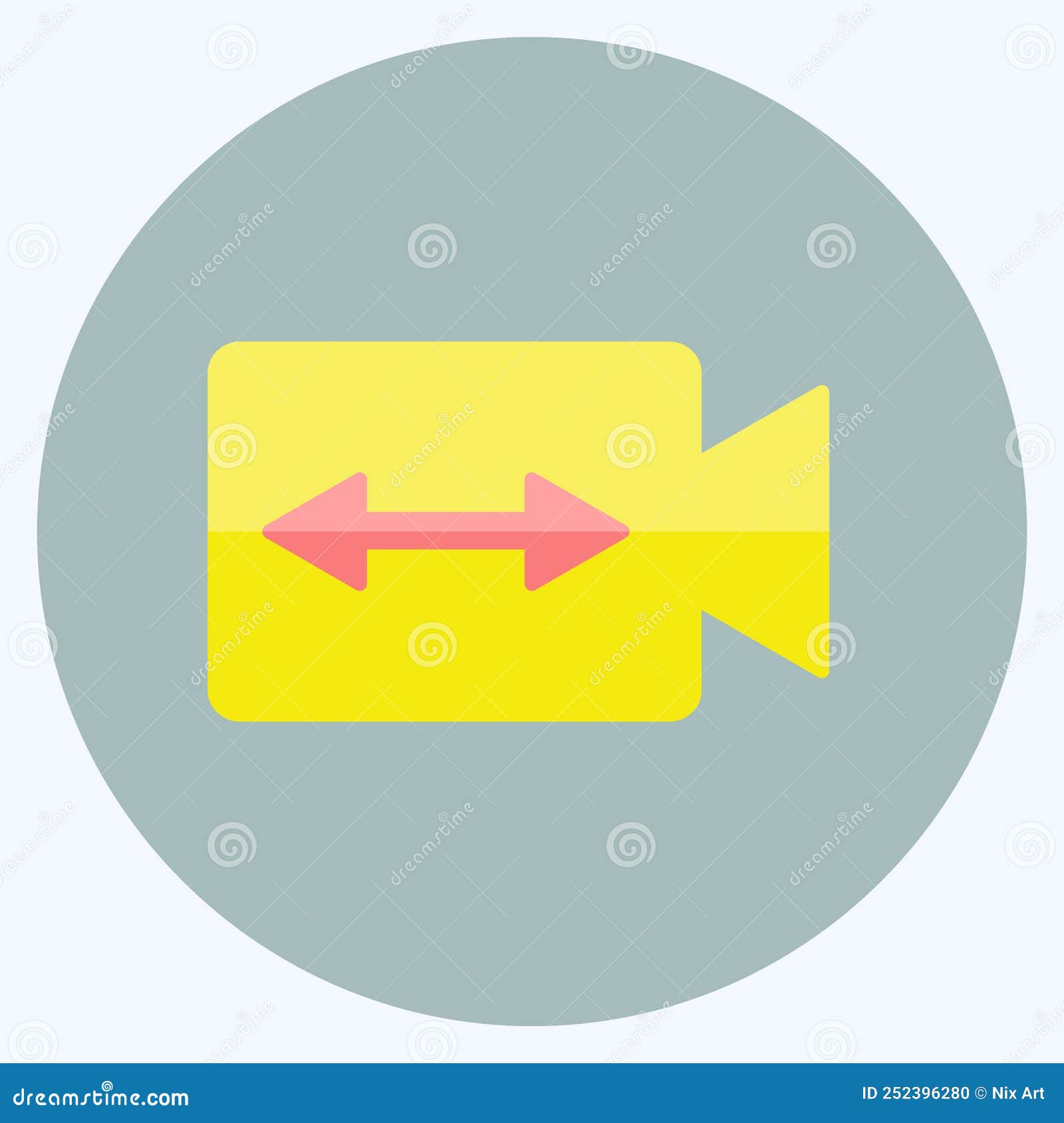 Icon Switch Video. Suitable for Photo Editing Symbol. Flat Style ...