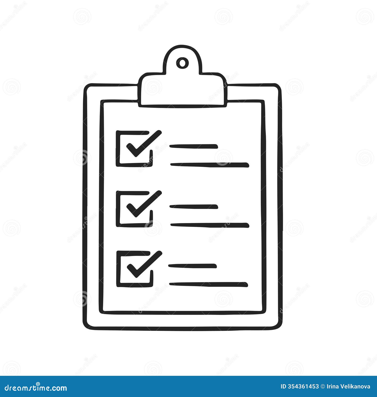 Icon Symbol Checklist, List with Check Marks Stock Vector ...