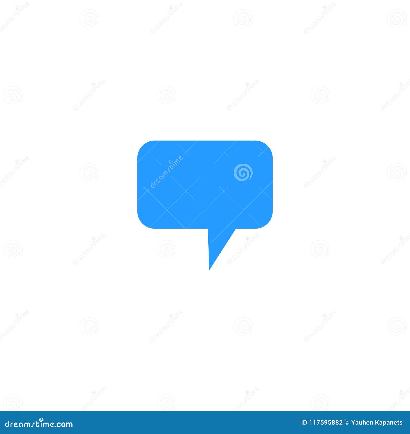Blue Text Message Icon