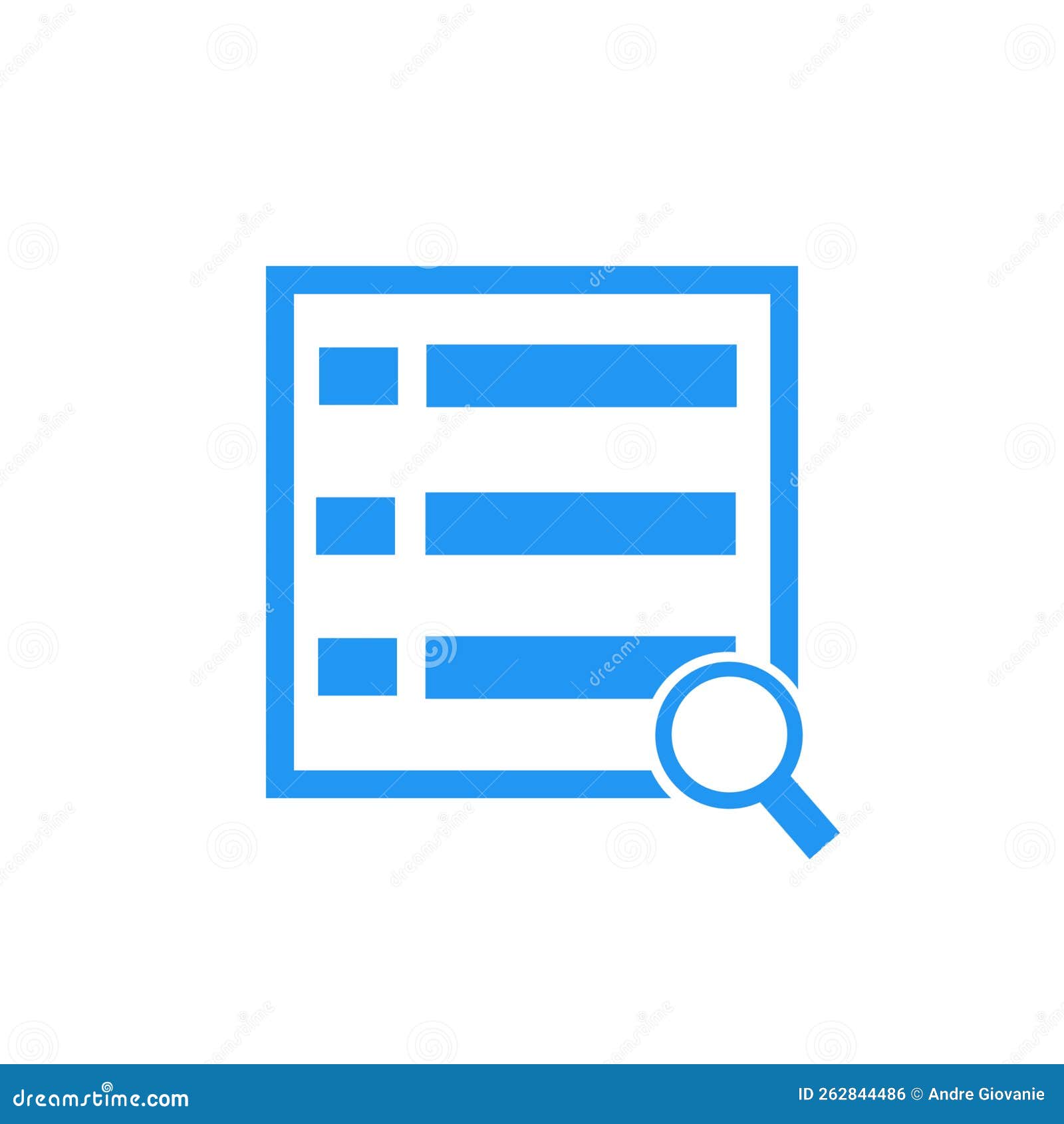 Icon or Symbol Table of Contents Stock Illustration - Illustration of ...