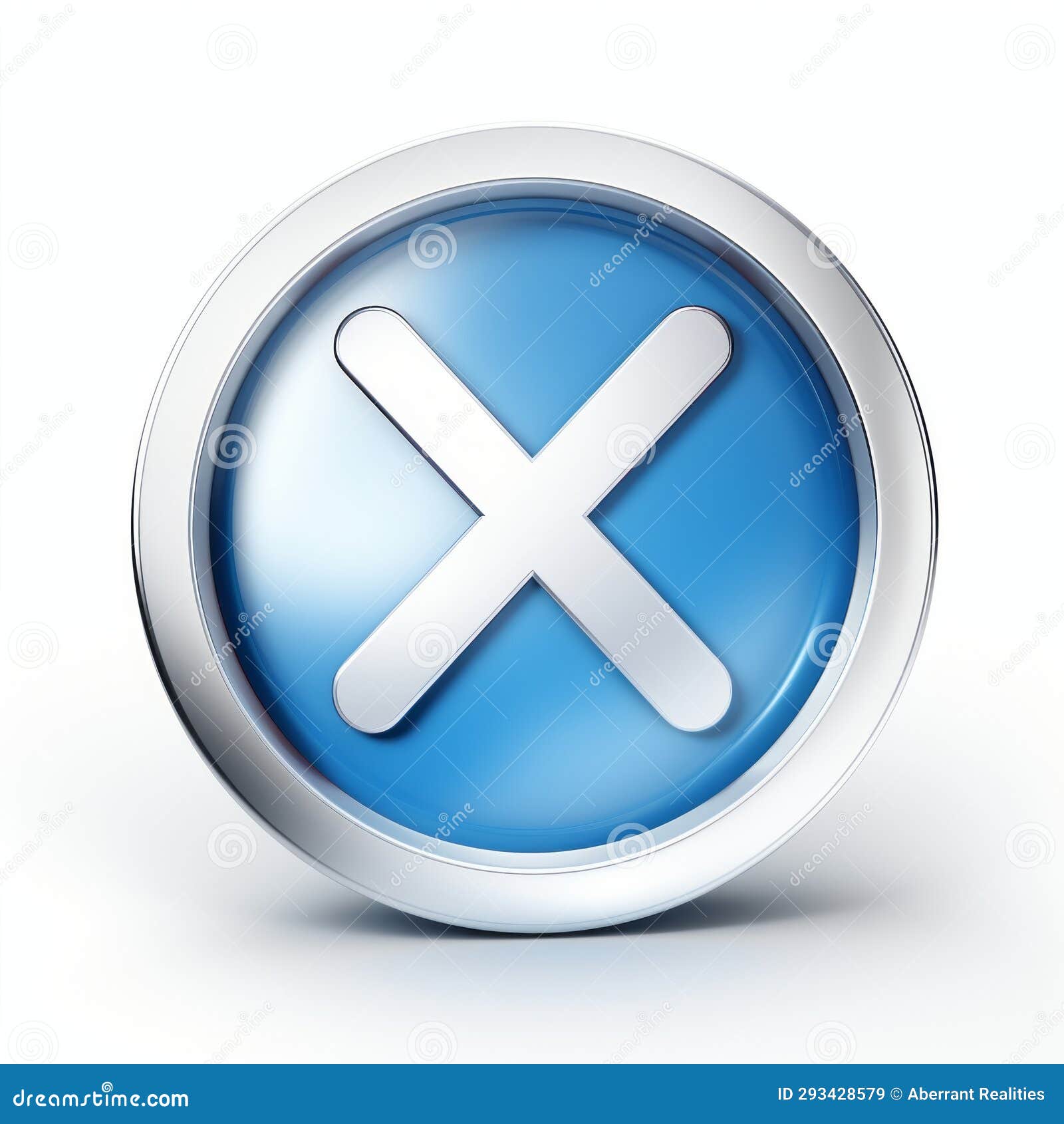 An Icon of an X Symbol on a White Background Stock Illustration ...