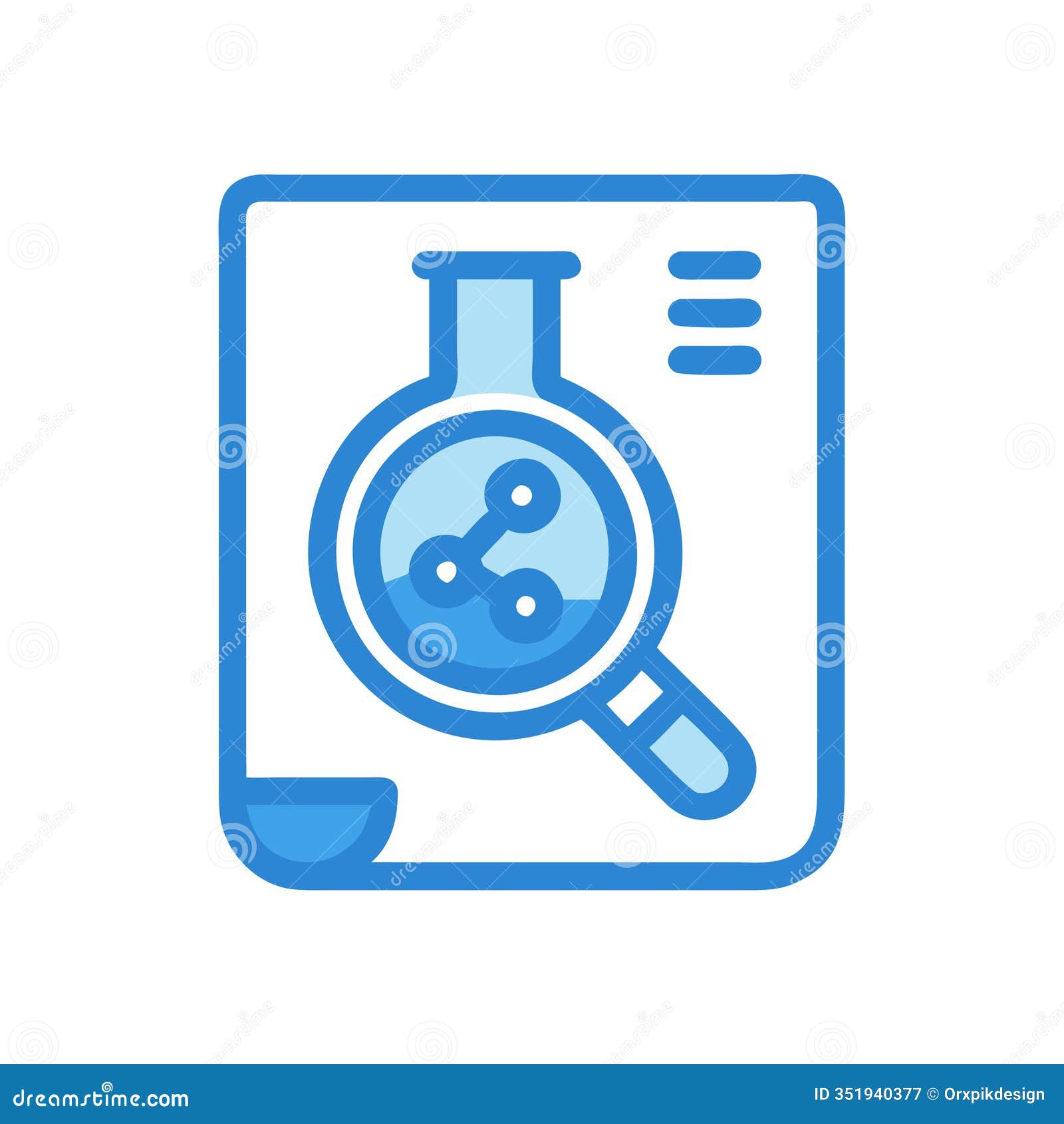 Icon for Symbols in Research Stock Vector - Illustration of university ...
