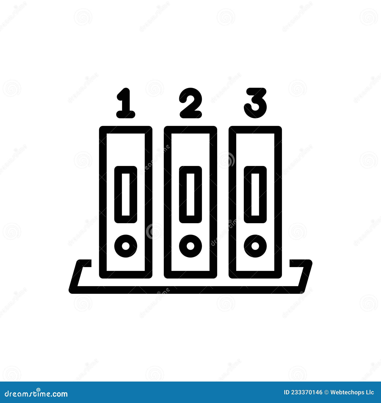 Black Line Icon for Systematic, Orderly and Methodical Stock Vector ...