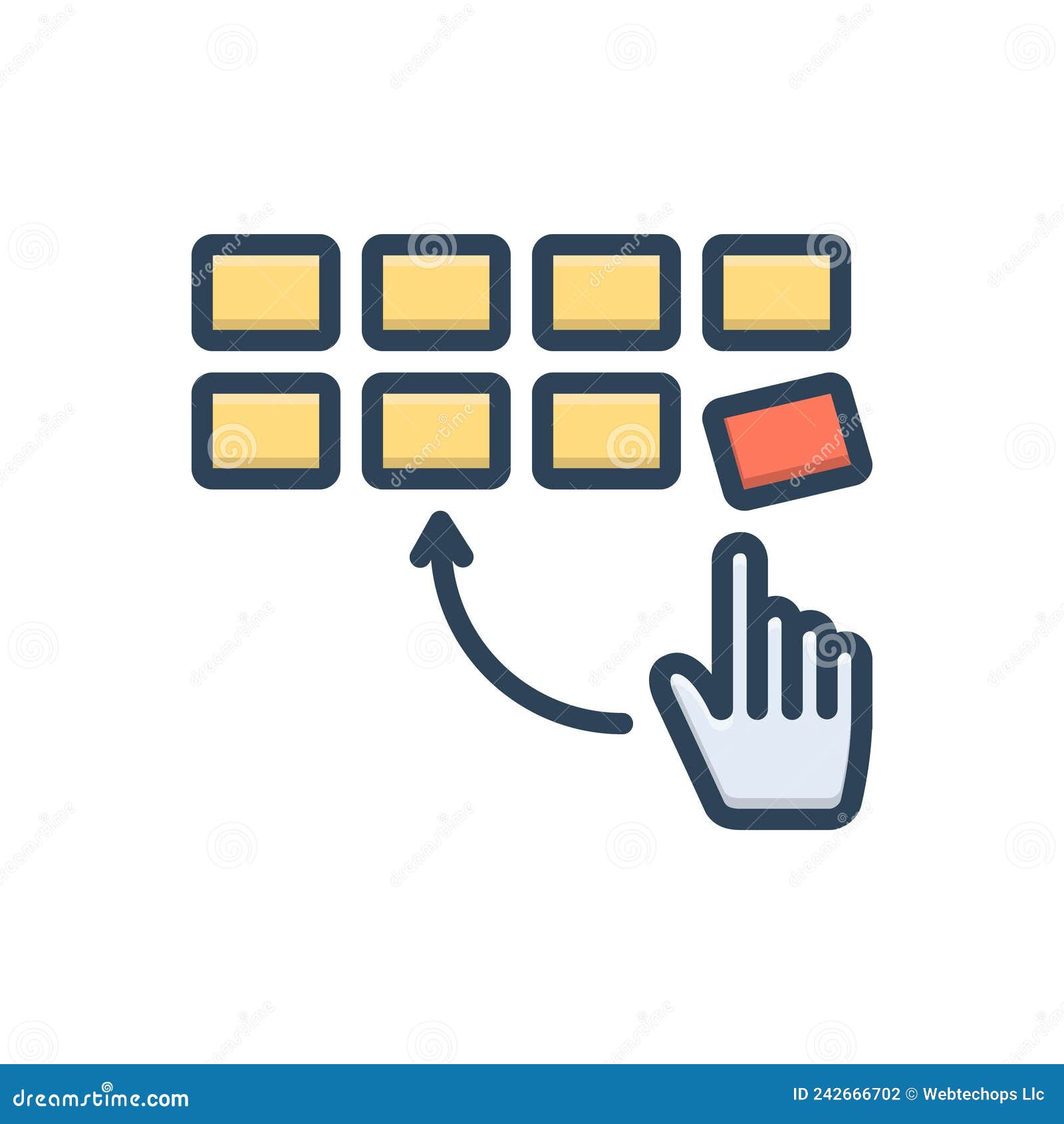 Color Illustration Icon for Systematic, Orderly and Methodical Stock ...