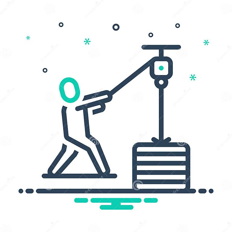 Mix Icon for Tackle, Catch and Rope Stock Vector - Illustration of sign ...