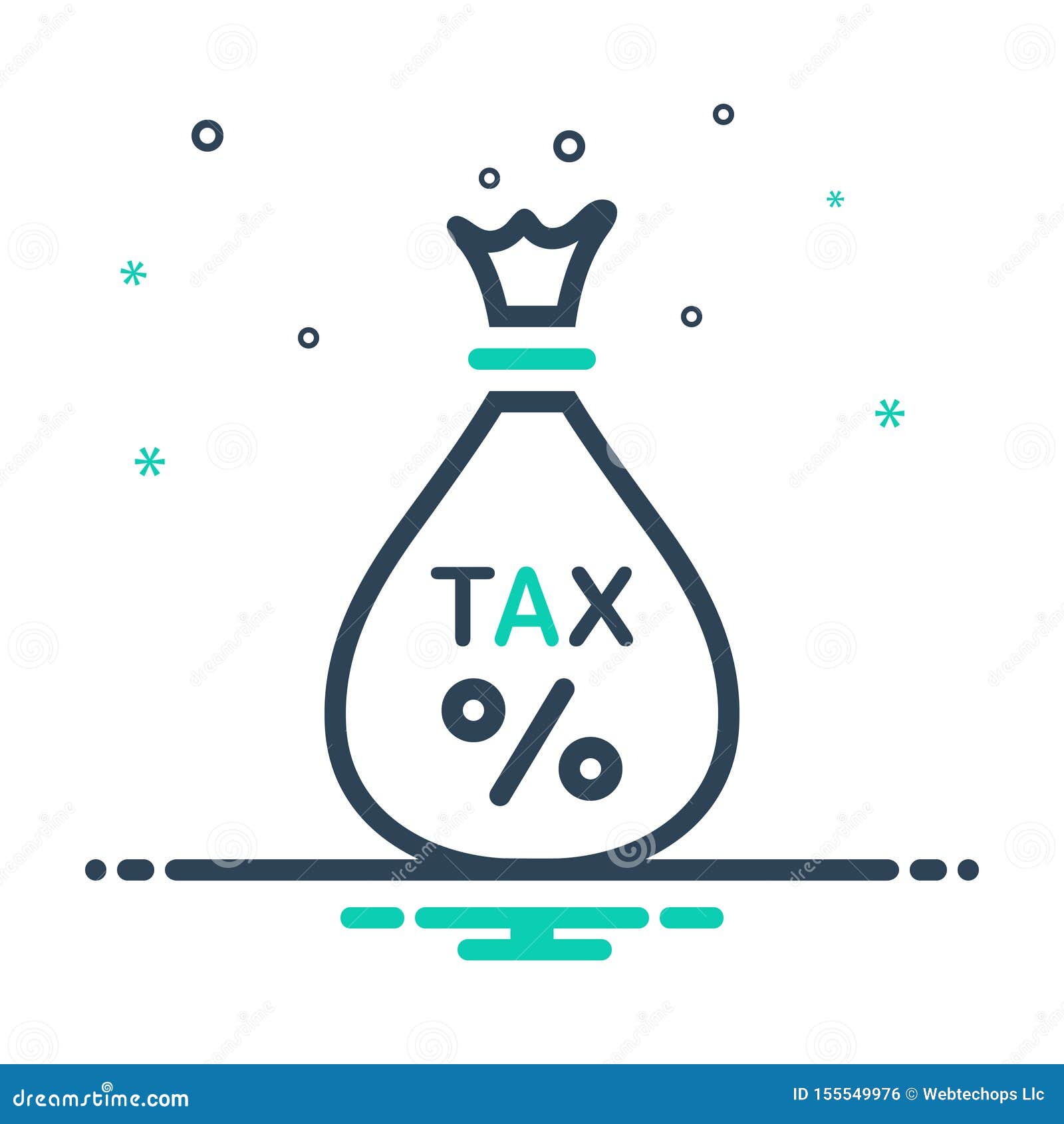 Tax Exemption Black Solid Desktop Icon Vector Illustration ...
