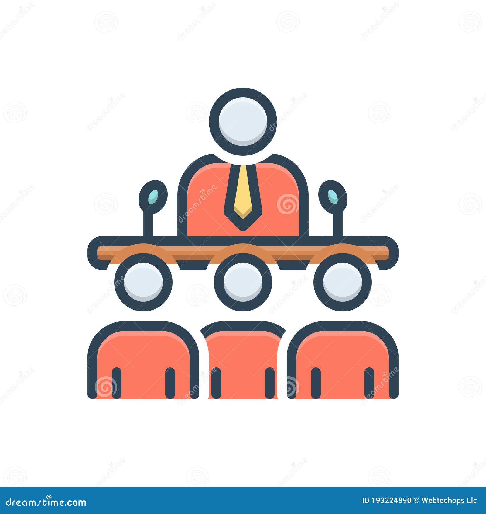 Color Illustration Icon for Team Speak, Conversation and Speaking Stock ...