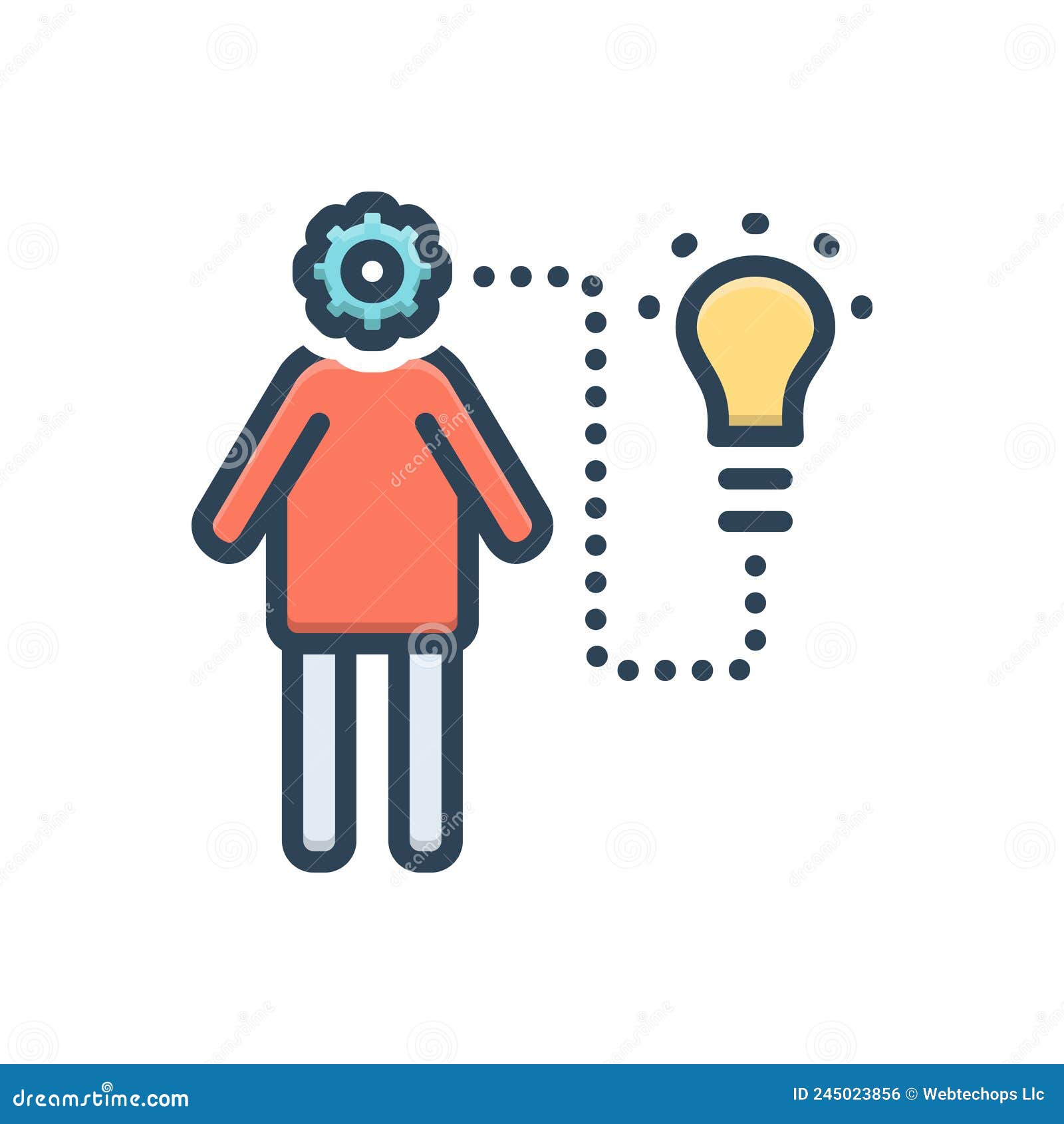 Color Illustration Icon for Technique, Skill and Capacity Stock ...