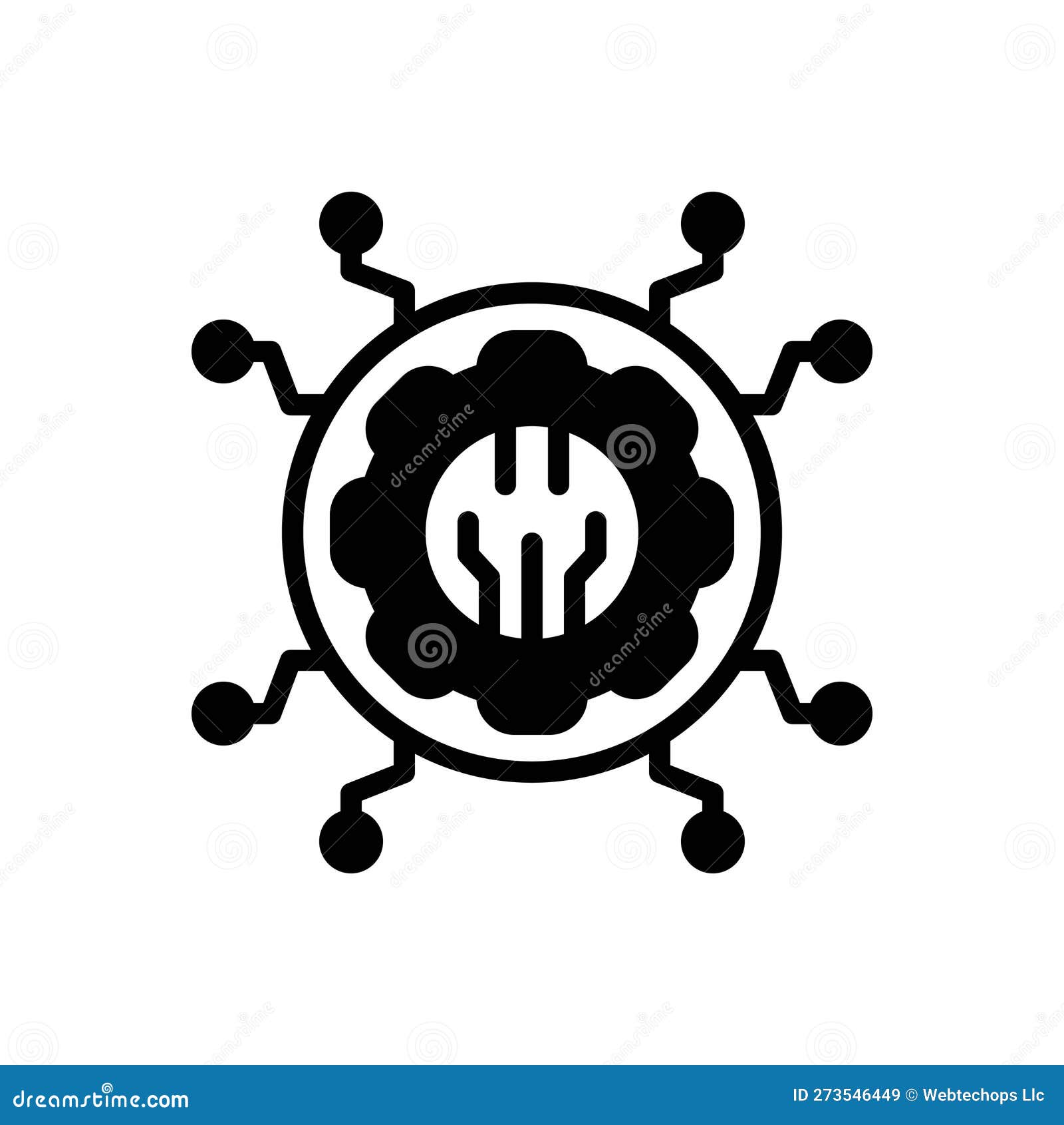 Black Solid Icon for Technological, High Tech and Electronic Stock ...