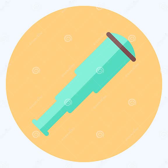 Icon Telescope - Flat Style - Simple Illustration,Editable Stroke Stock ... Icon Telescope - Flat Style - Simple Illustration,Editable Stroke Stock ...